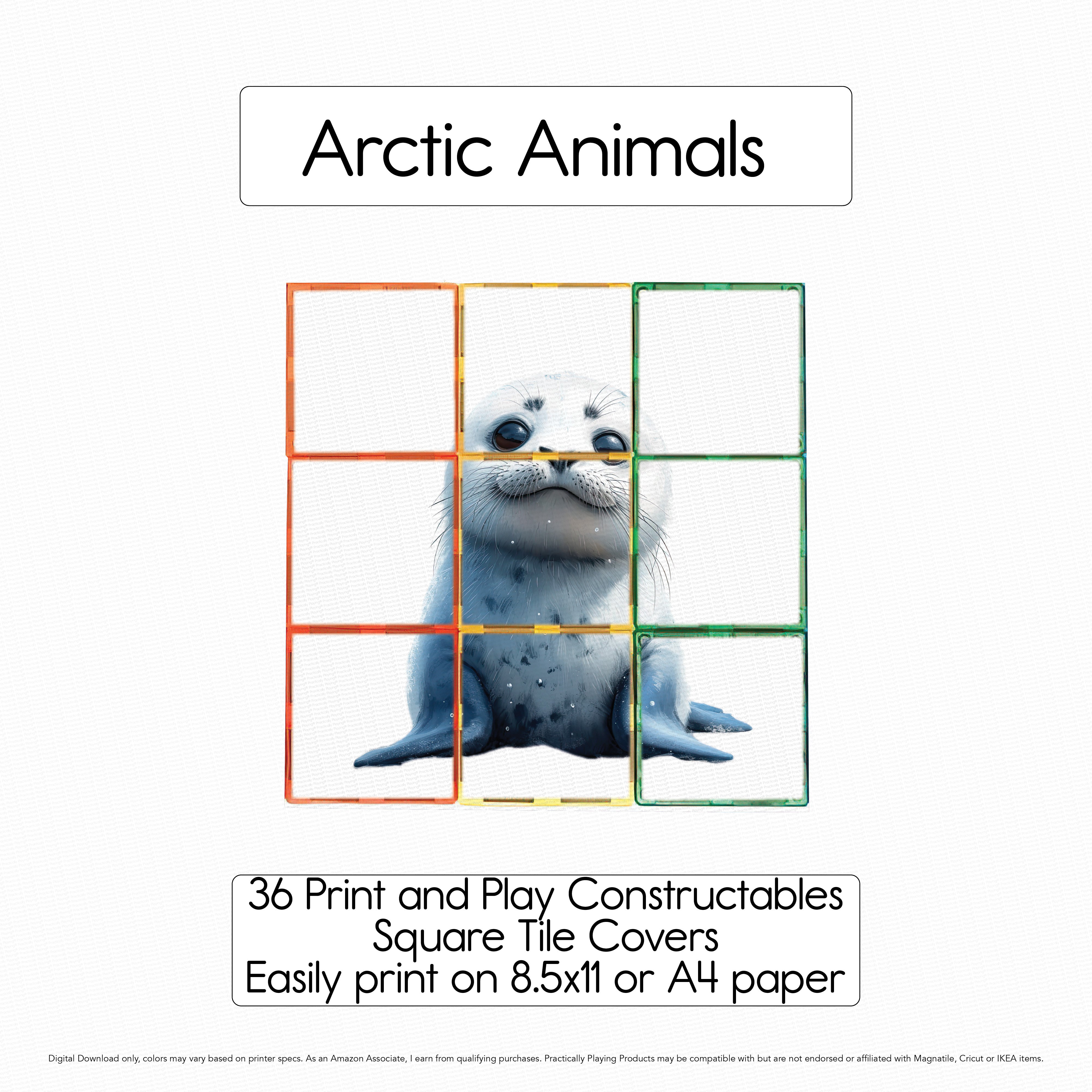 Arctic Animals - Constructables Puzzles Card A9 – Practically Playing