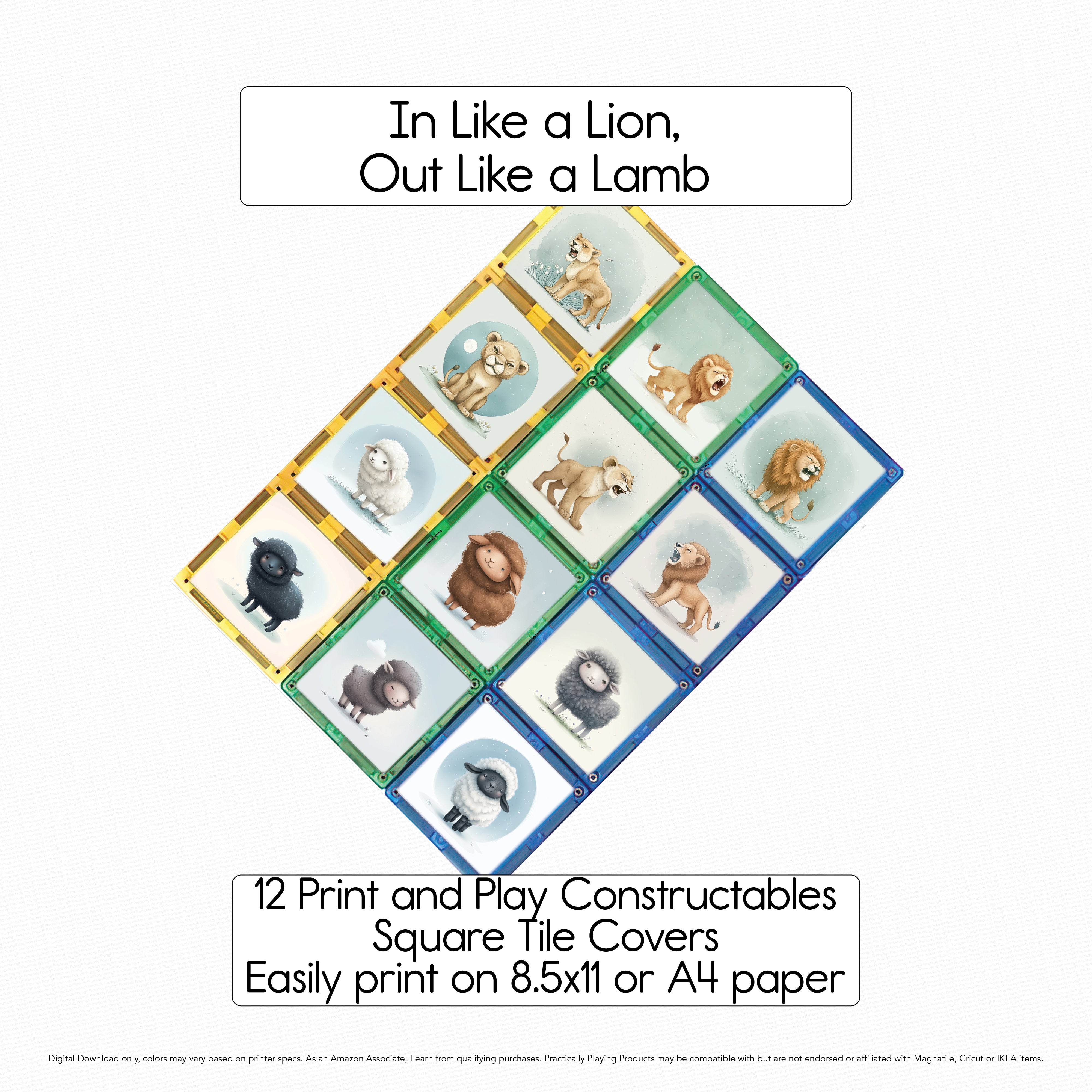 In Like a Lion Out - Like a Lamb - Constructables Mini Creator Kit – Practically Playing