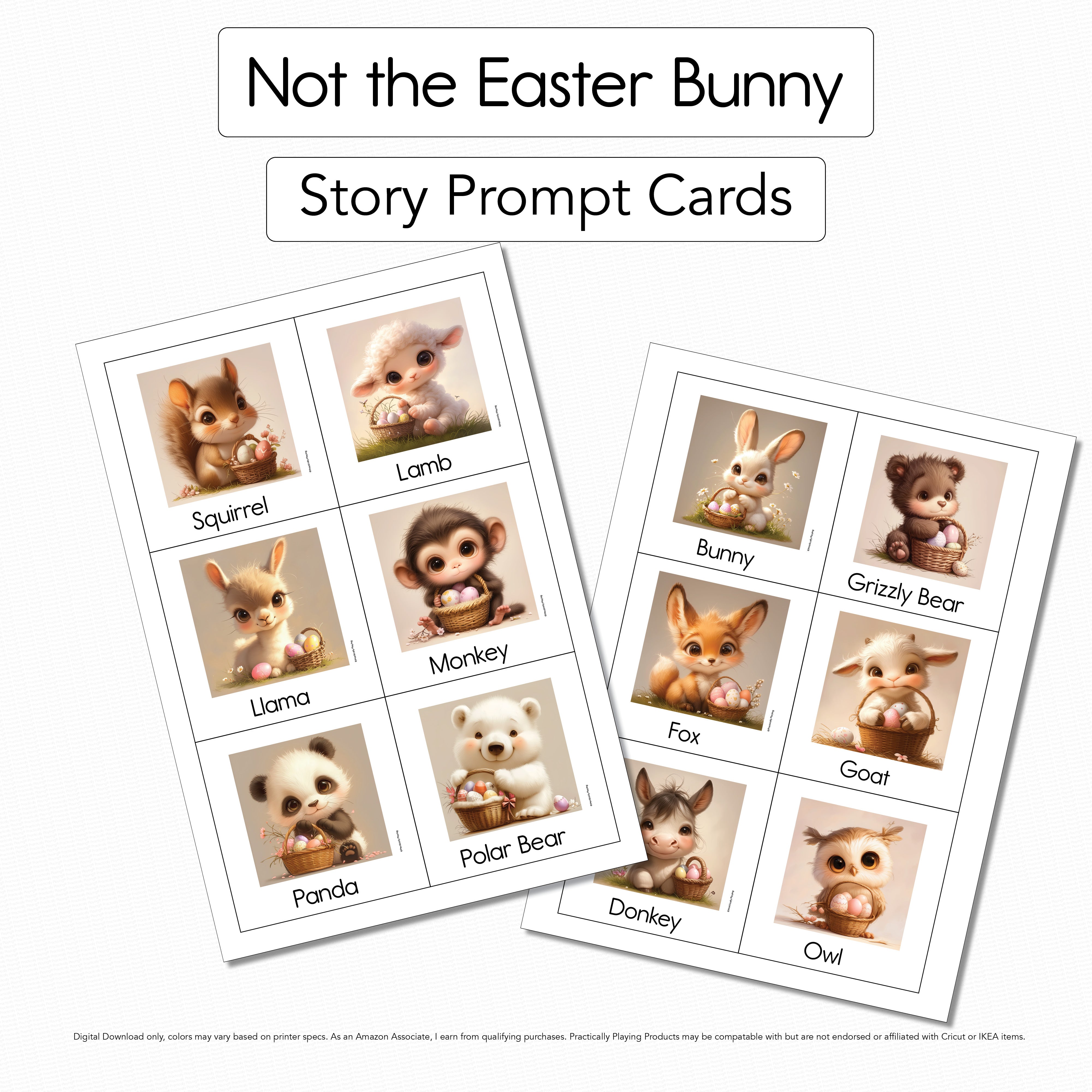 Not the Easter Bunny - Story Prompt Cards – Practically Playing
