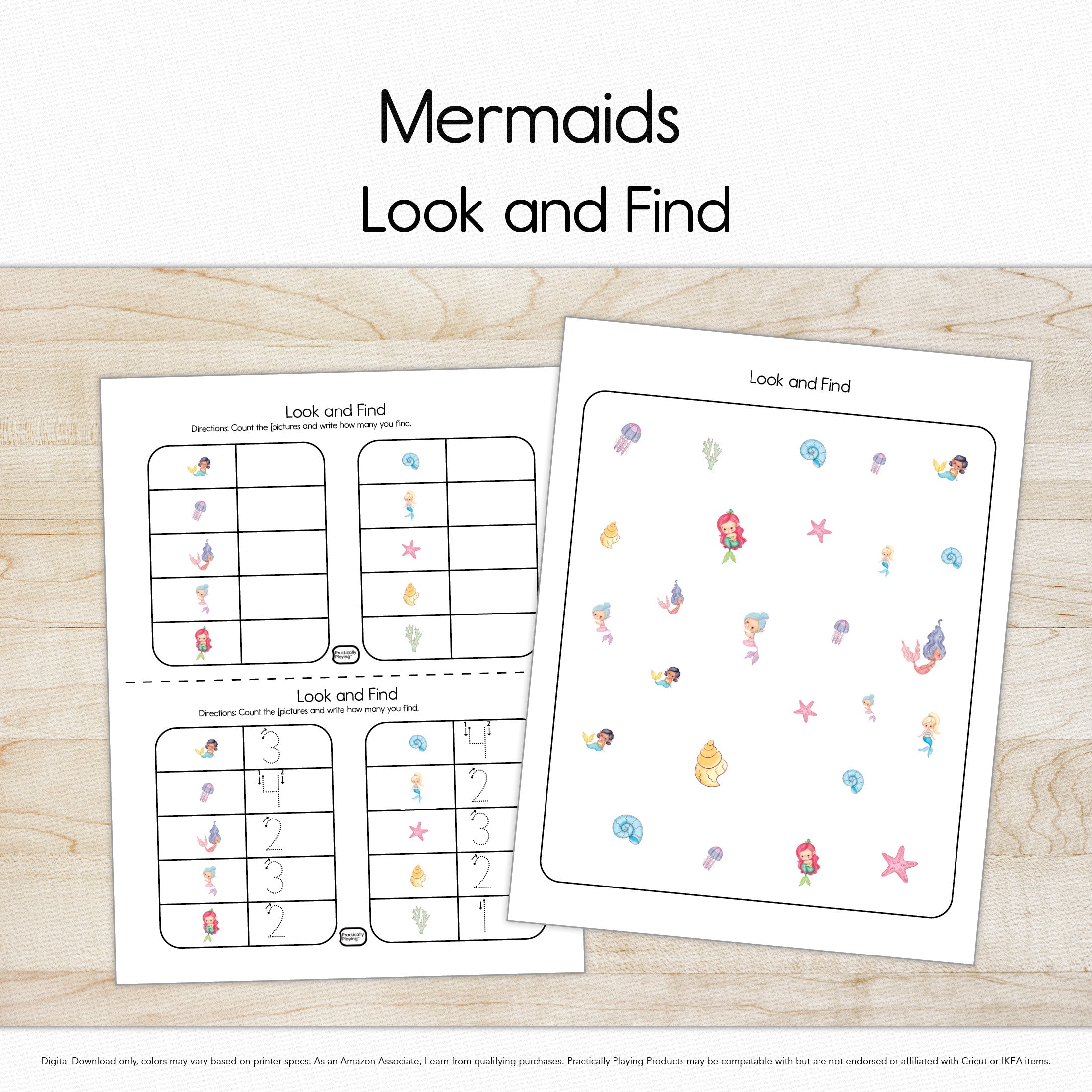 Mermaids - Look and Find – Practically Playing