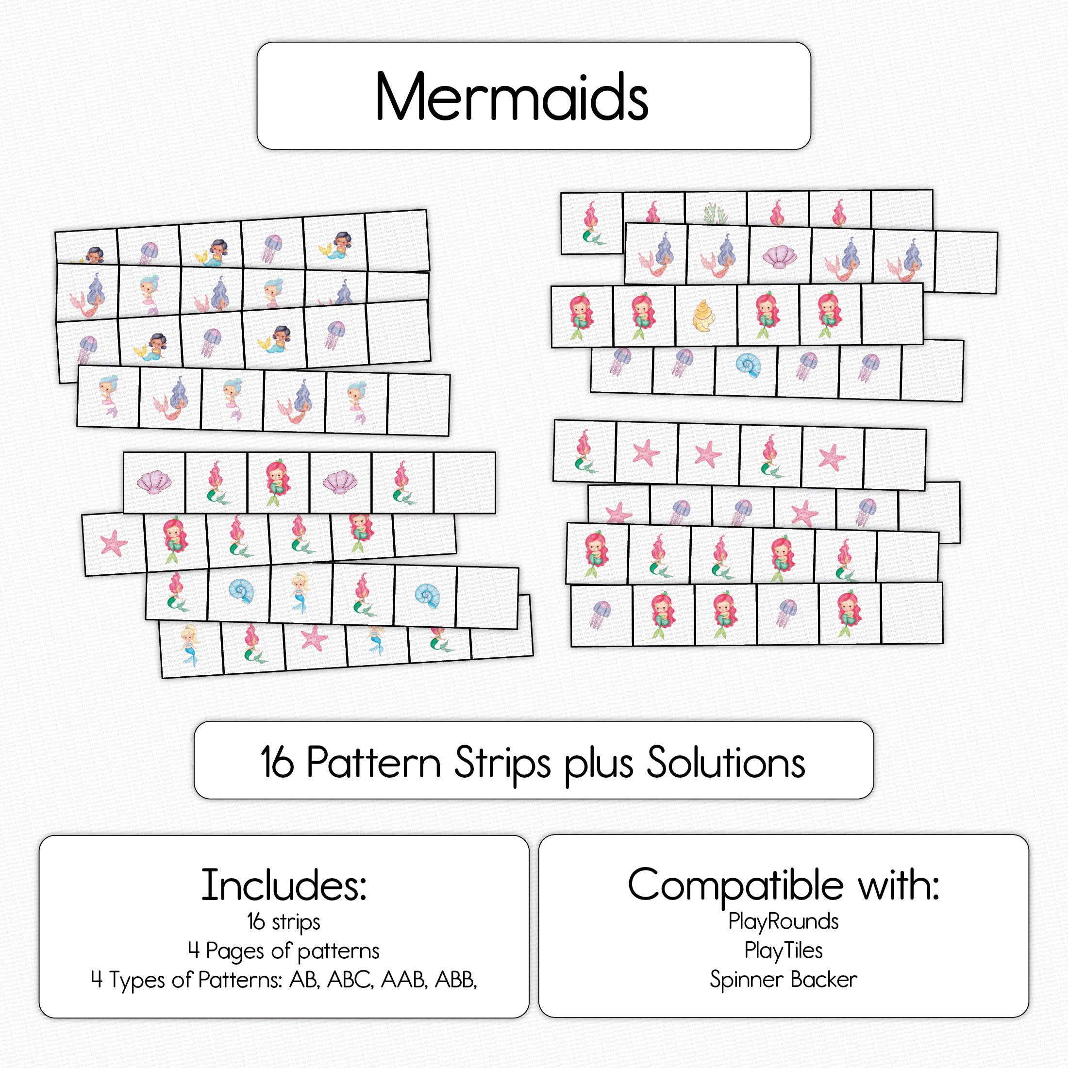 Mermaids - Pattern Strips – Practically Playing
