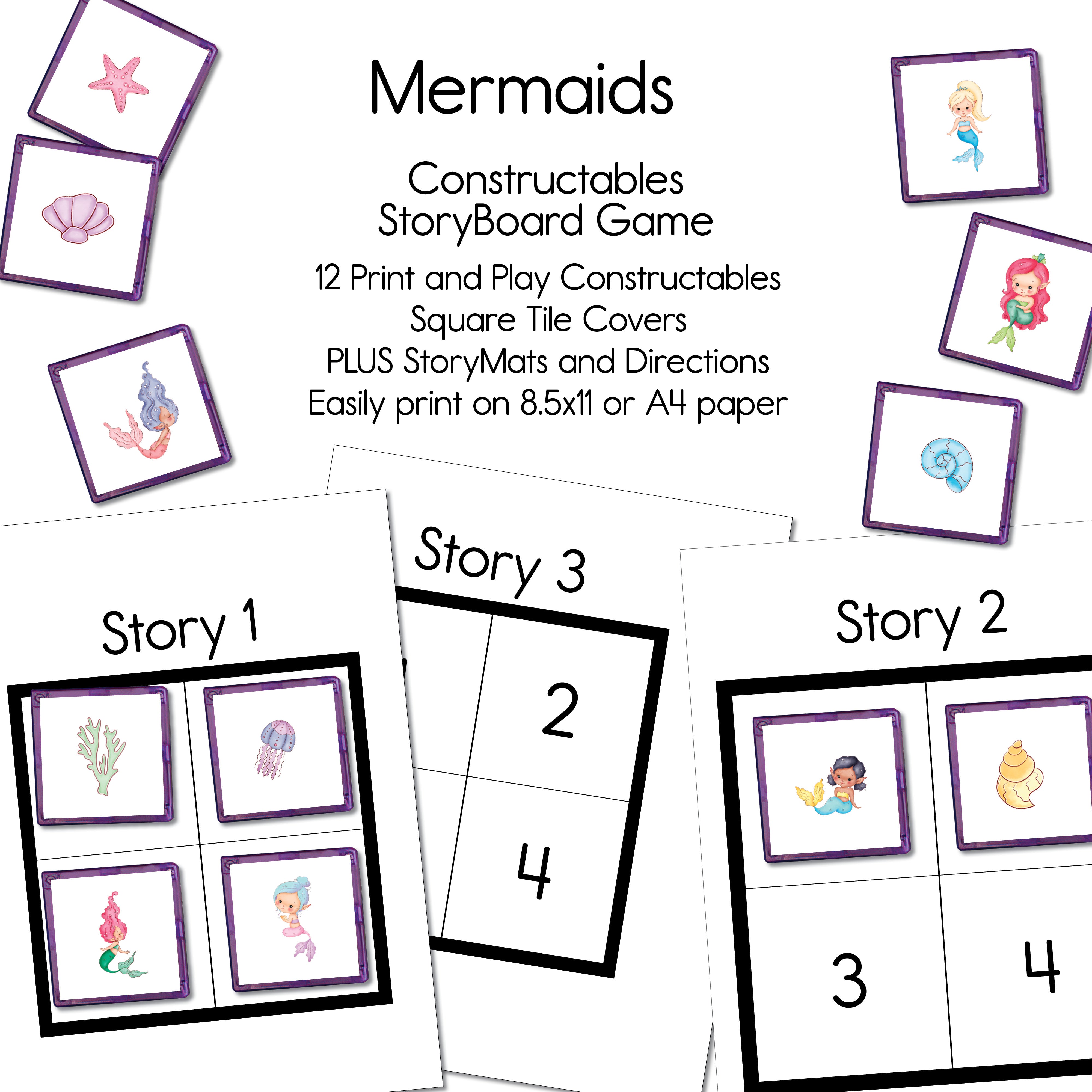 Mermaids - Constructables StoryBoard Game – Practically Playing