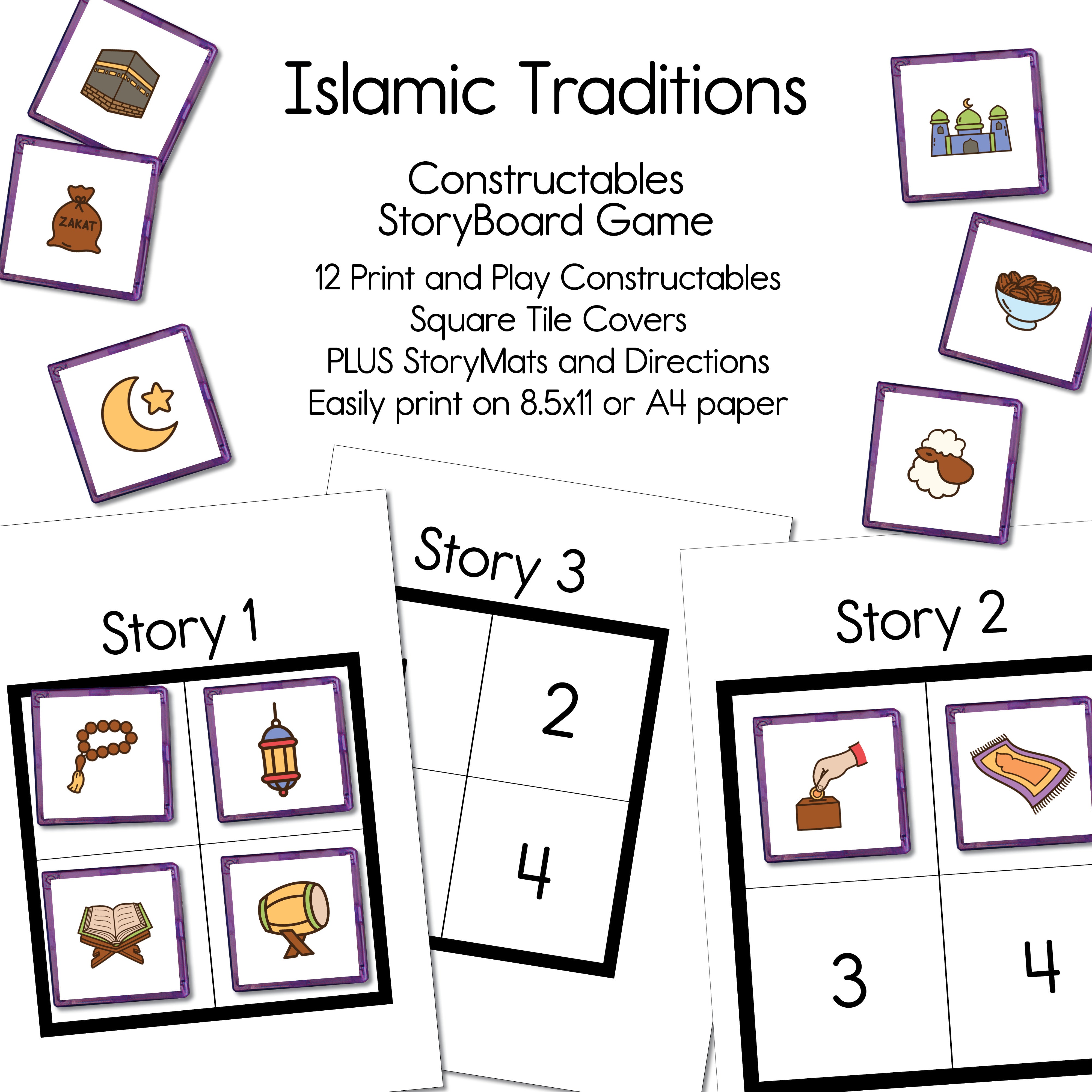 Islamic Traditions - Constructables StoryBoard Game – Practically Playing