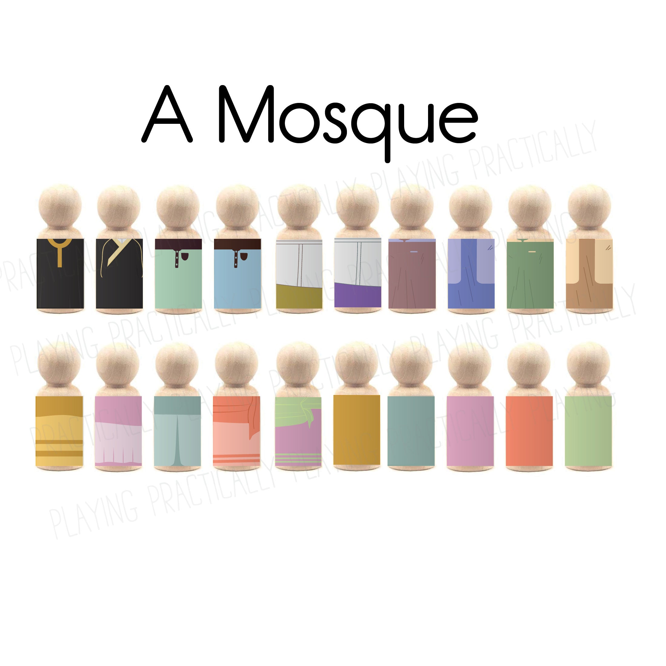A Mosque - Wrappables 20 Pack – Practically Playing