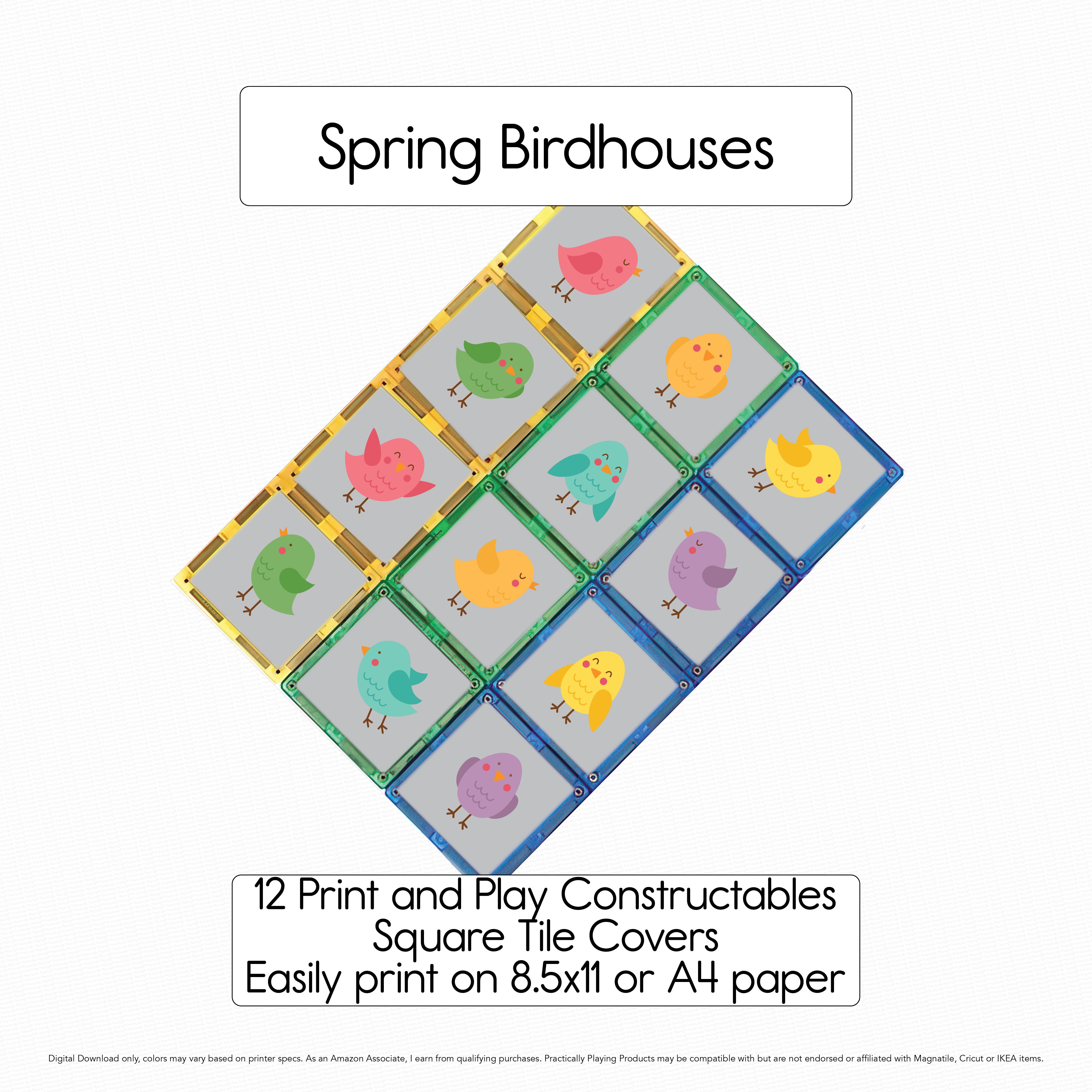 Spring Birdhouses - Constructables Mini Creator Kit – Practically Playing