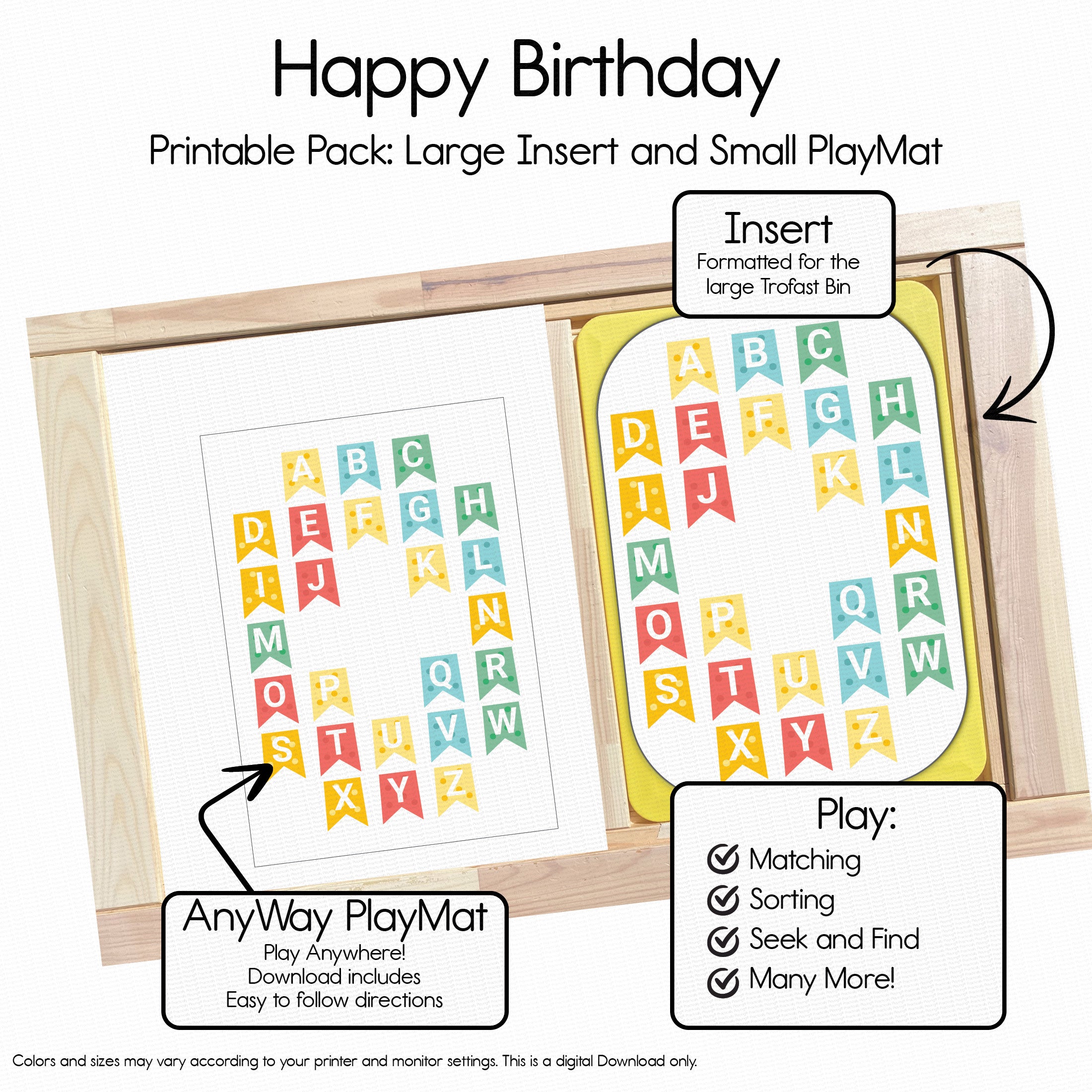 Happy Birthday - PlayMat – Practically Playing