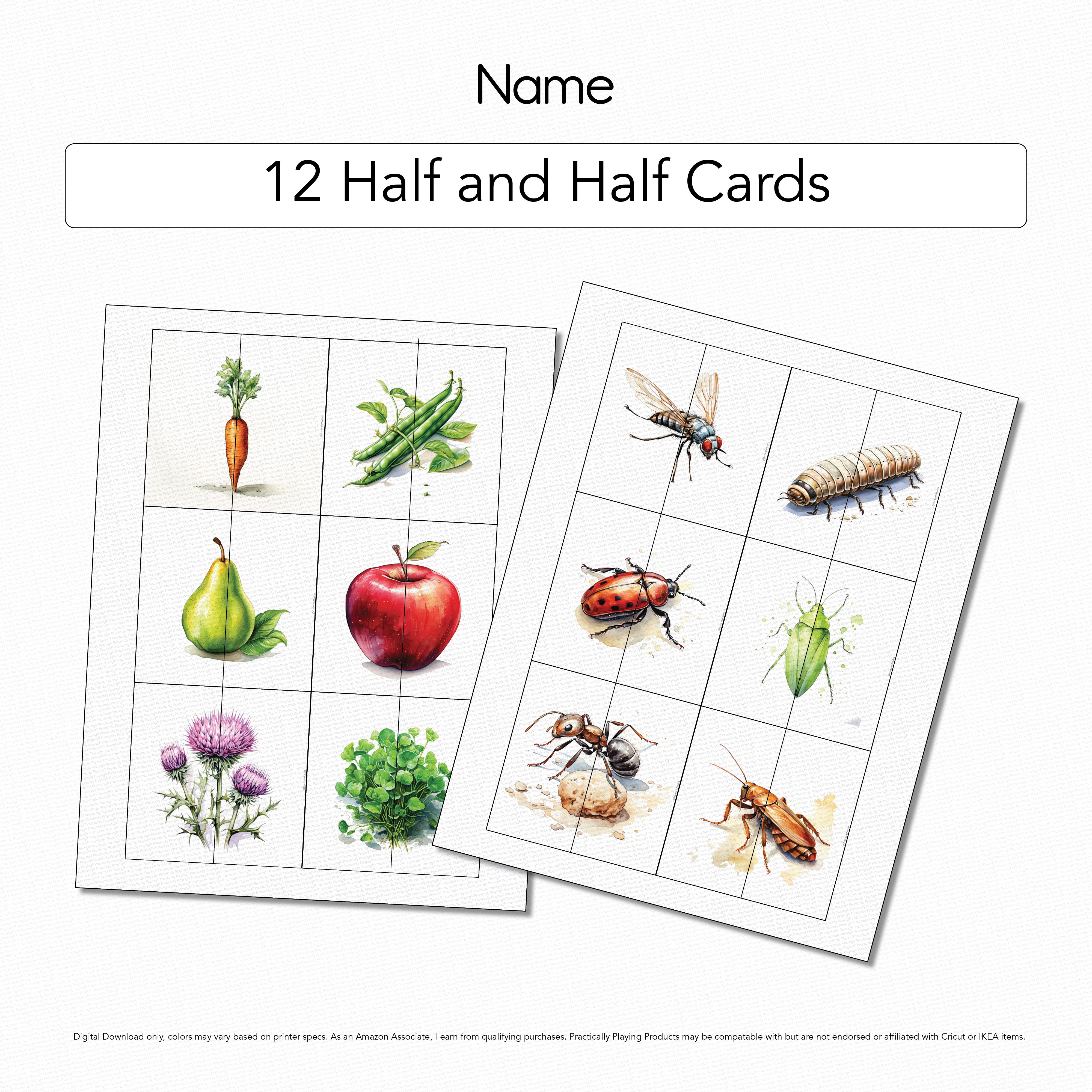 Feed the Lizard - Half and Half cards – Practically Playing