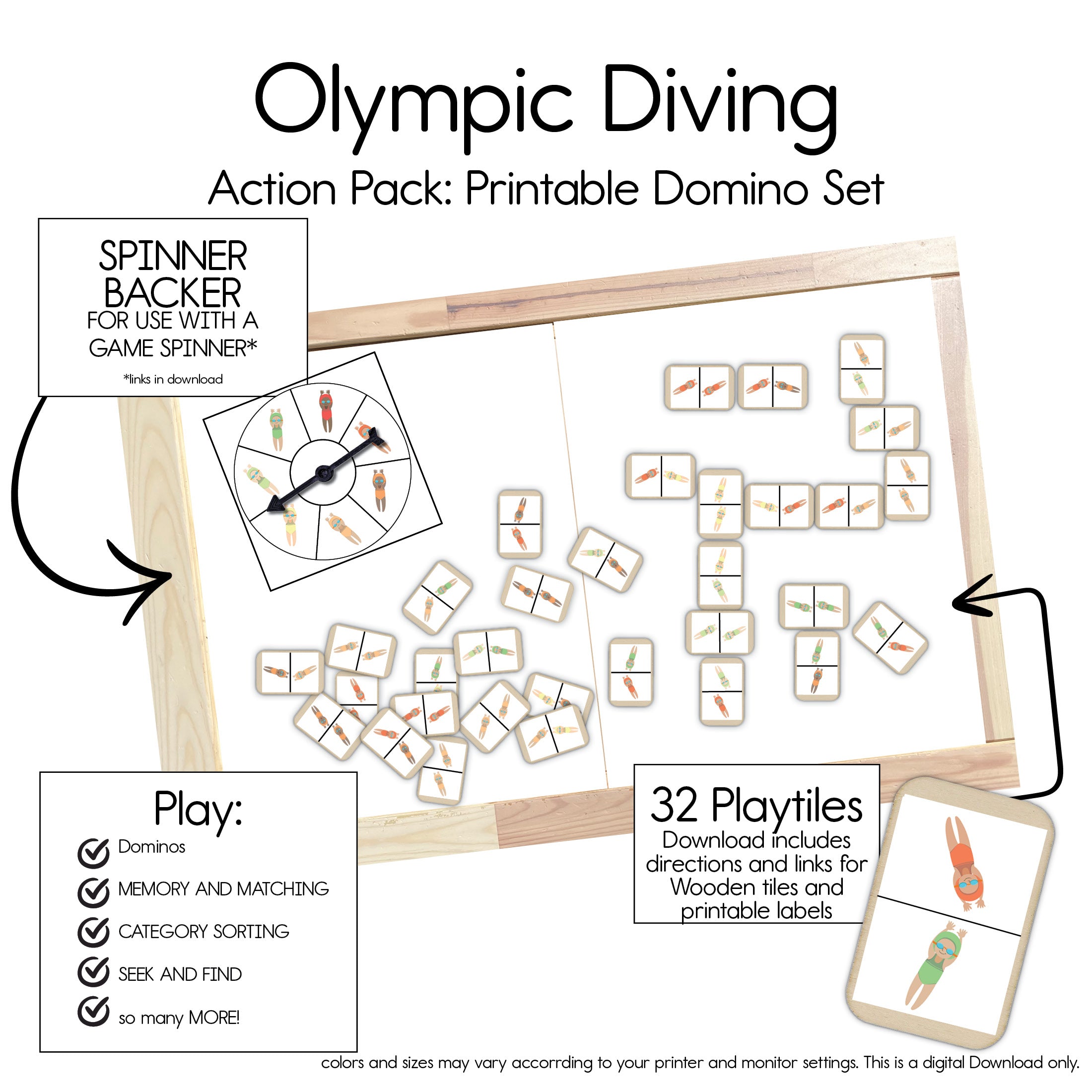 Olympic Diving - Dominos Game Pack – Practically Playing