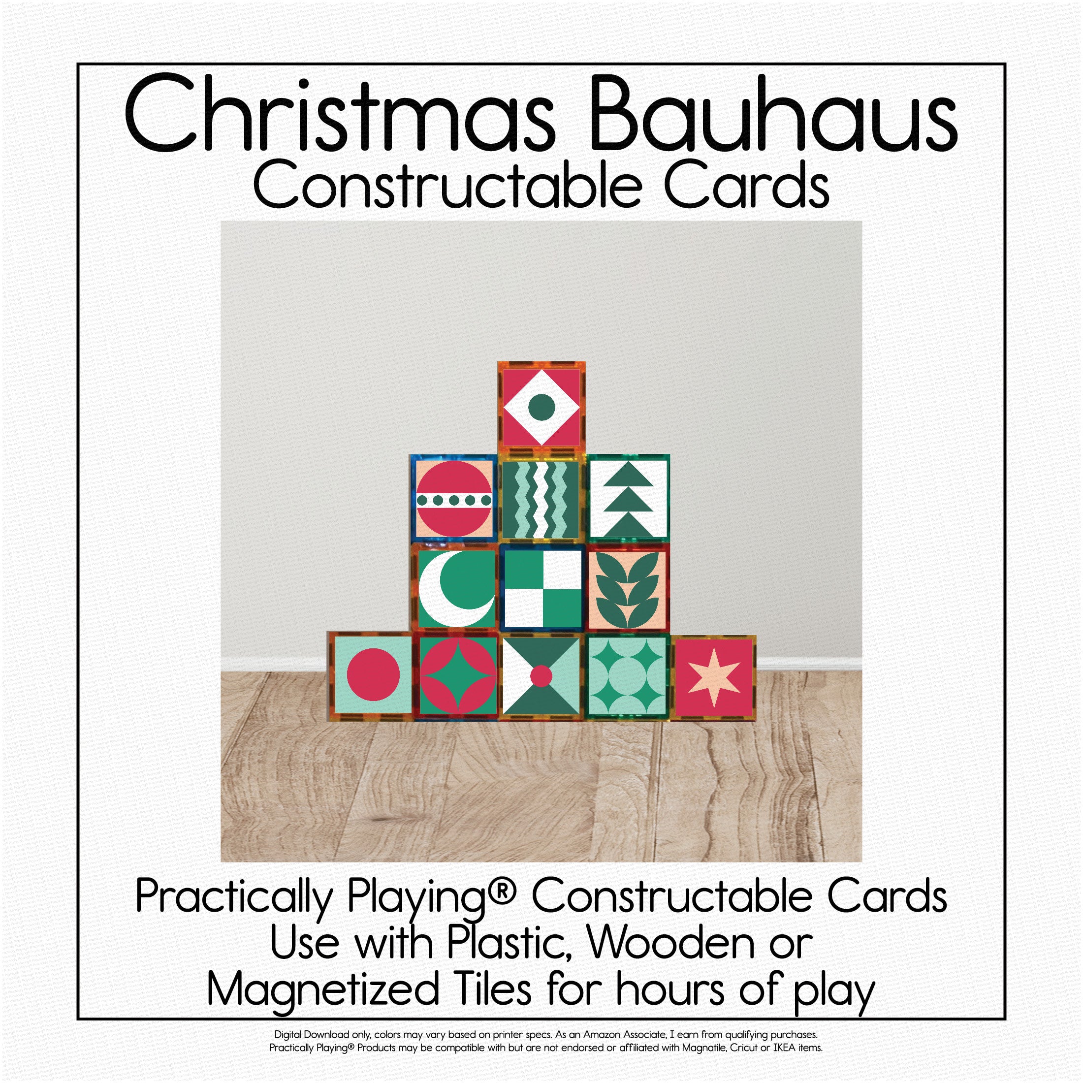 Christmas Bauhaus - Constructable Card Pack – Practically Playing
