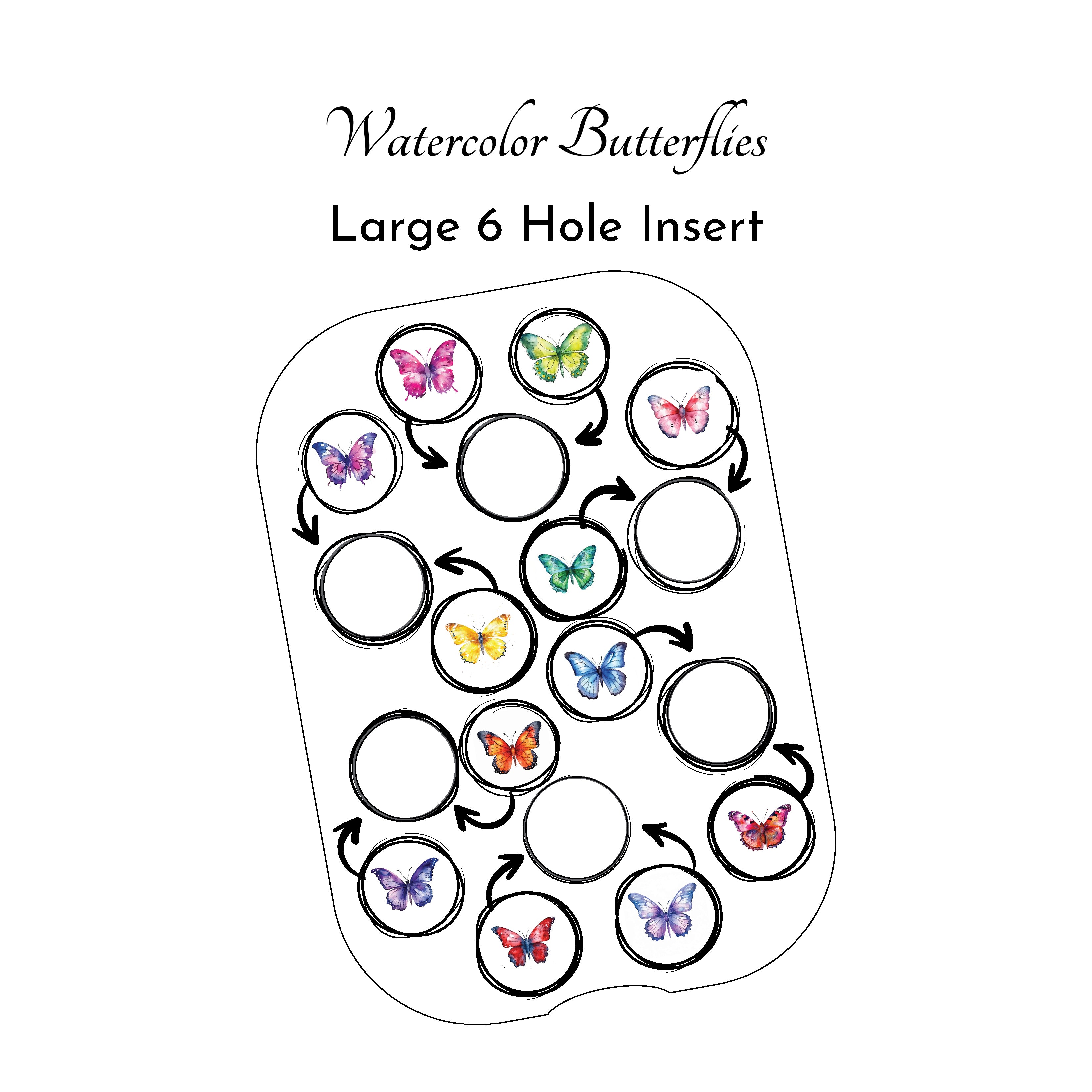 Watercolor Butterflies Action Pack Action Pack: Printable Inserts and – Practically Playing