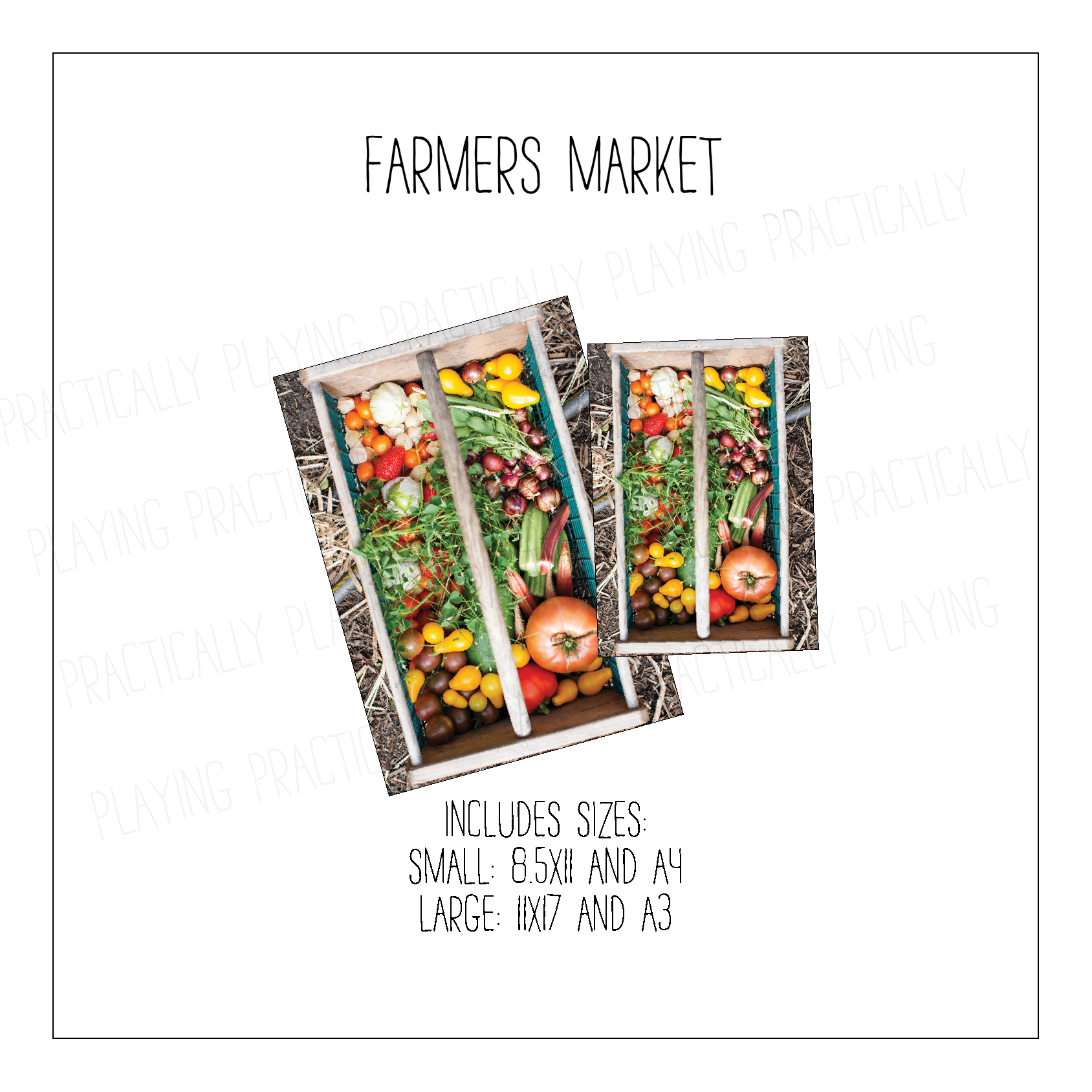 Farmer's Market Poster Pack – Practically Playing