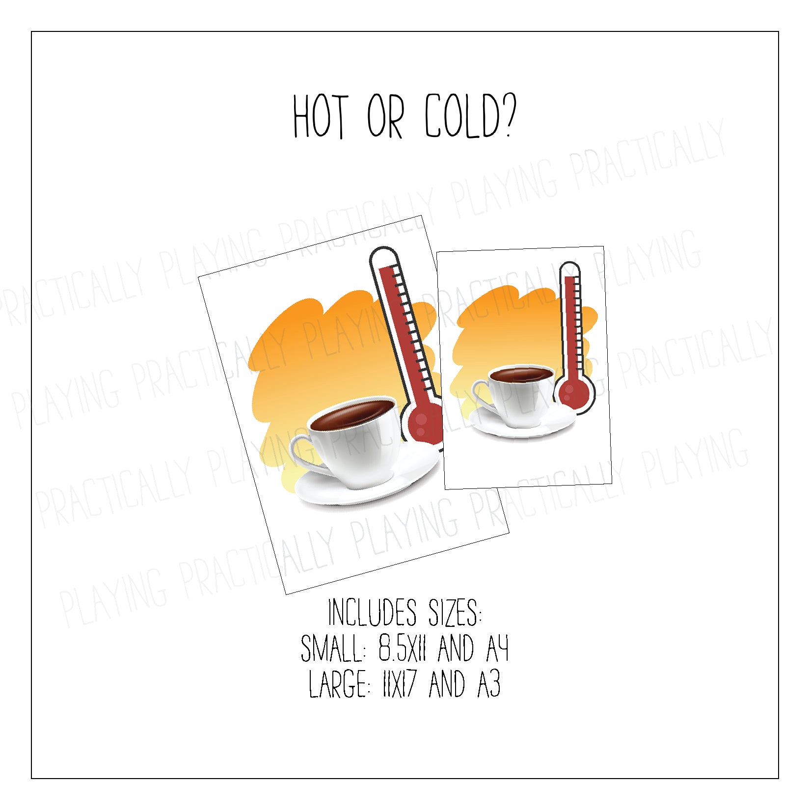 Hot and Cold Poster Pack – Practically Playing