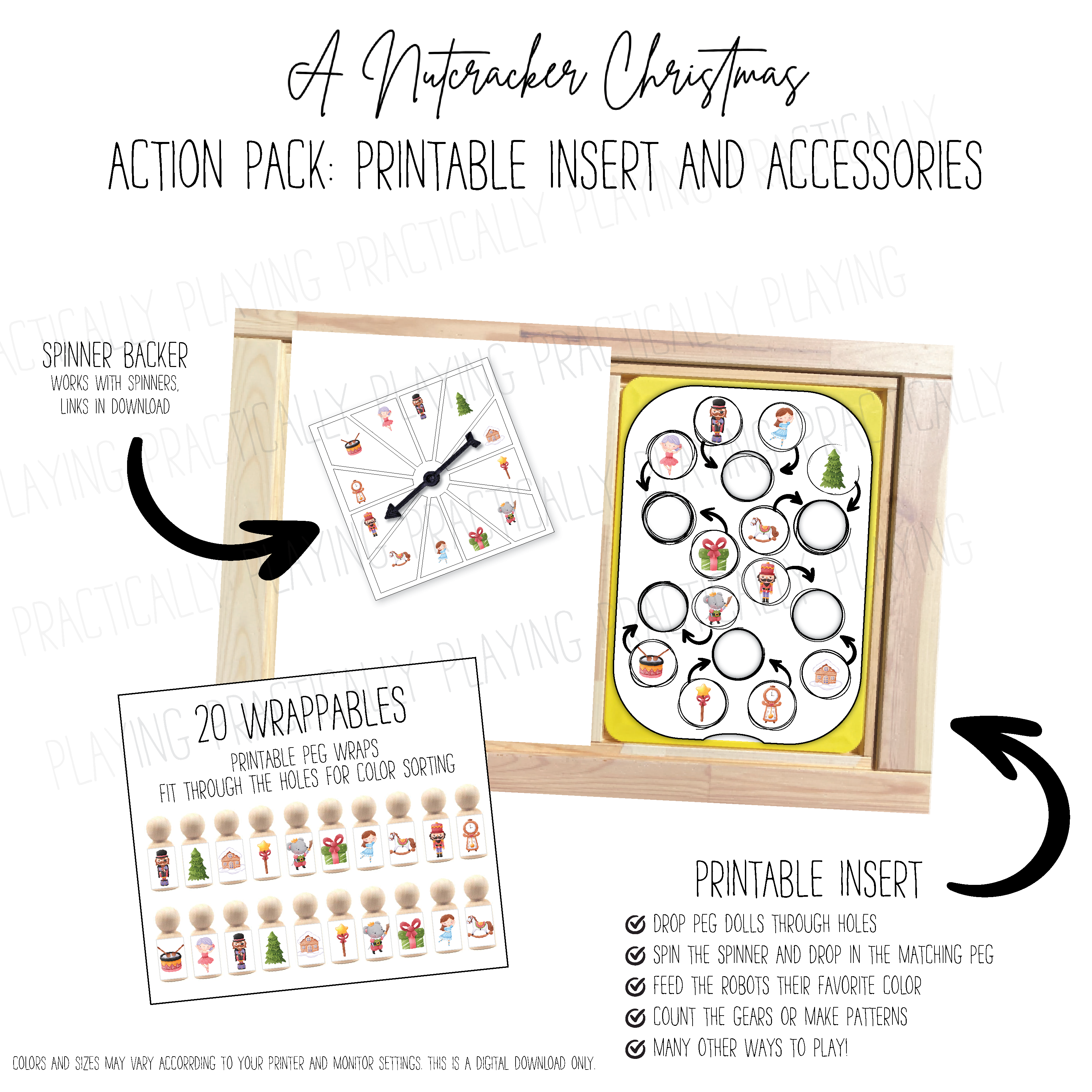 Nutcracker Christmas 6 Hole Action Pack – Practically Playing