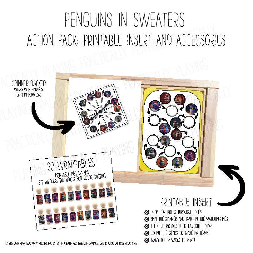 Penguins 6 Hole Action Pack – Practically Playing