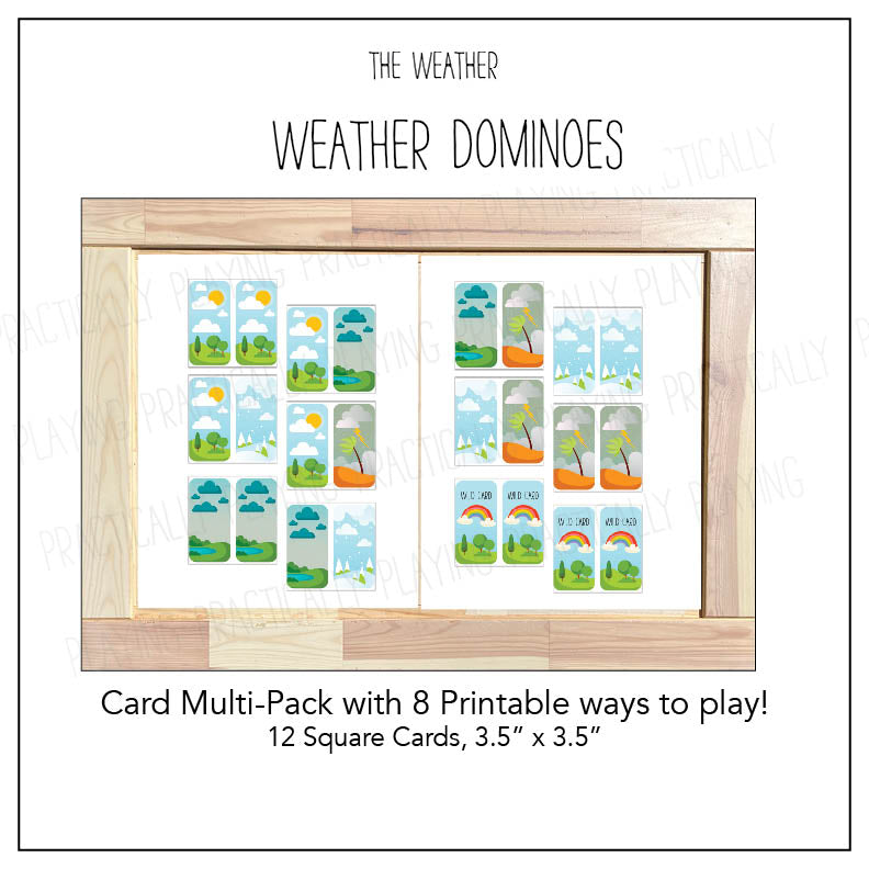 Weather Dominos, plus Cards and Cubes – Practically Playing