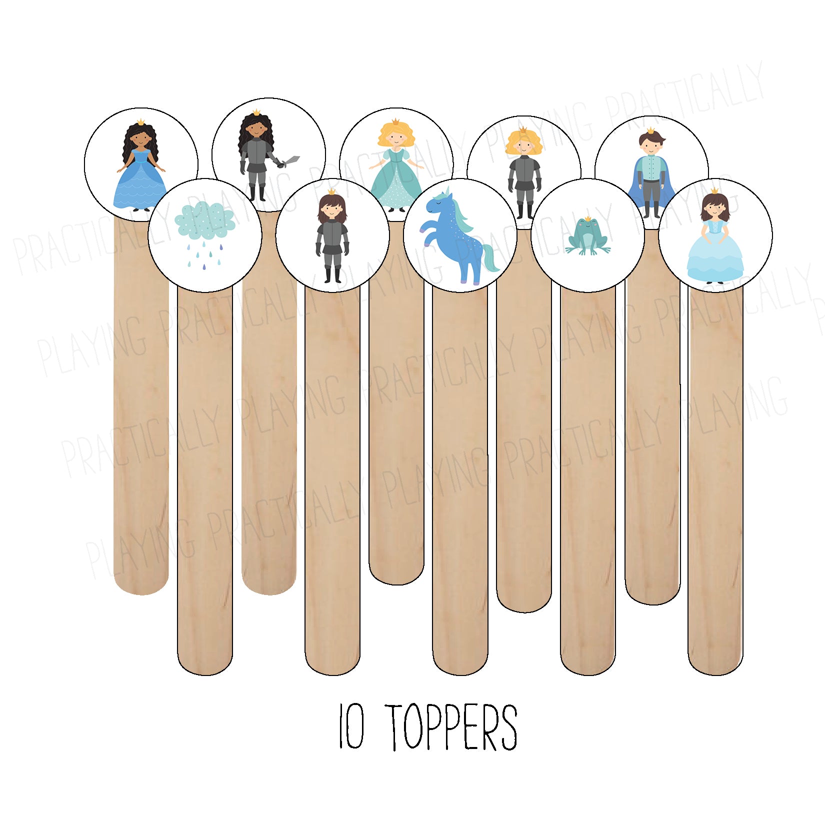 Ice Castle Craft Stick Covers and Toppers – Practically Playing