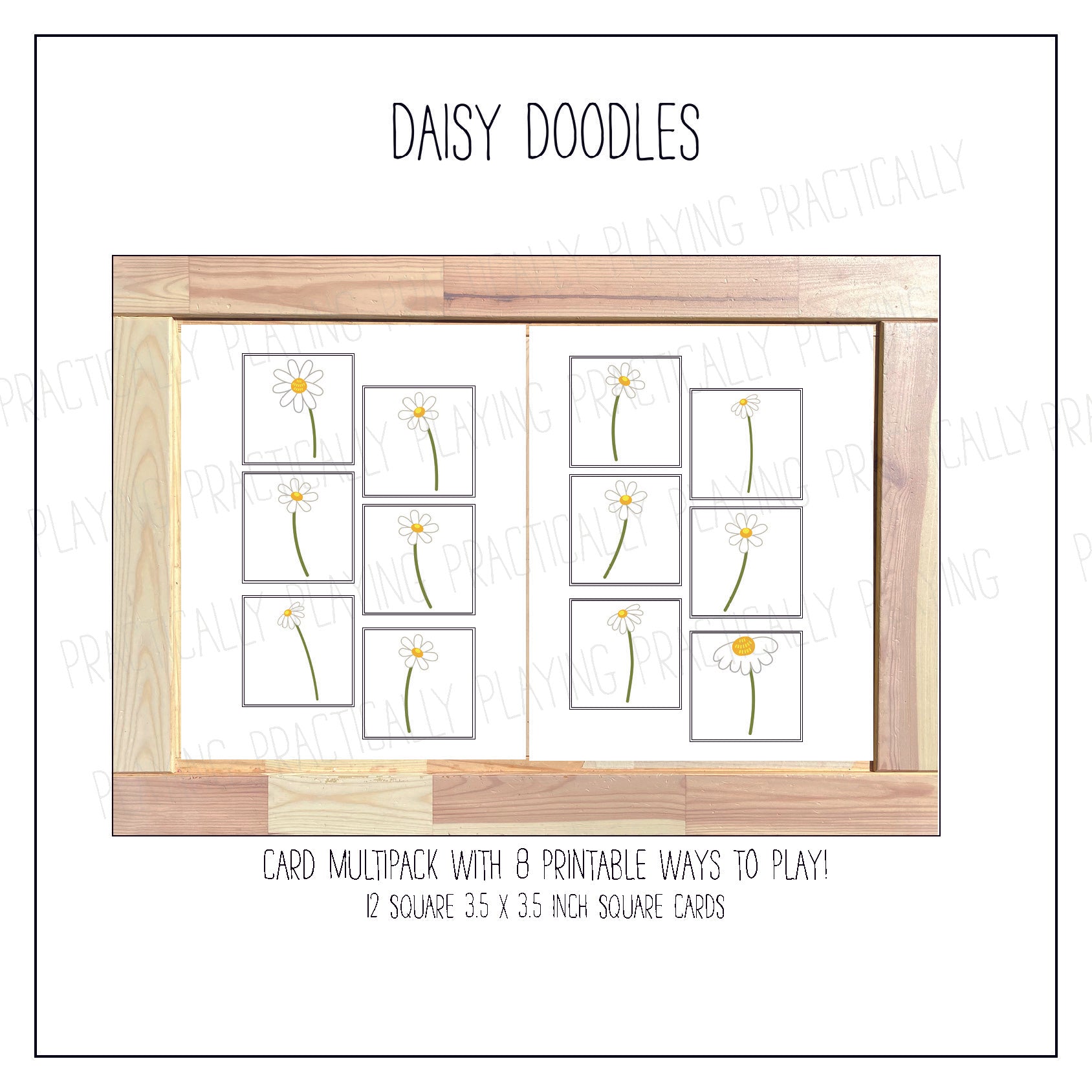 Daisy Doodles Card Pack & Print and Fold Box – Practically Playing