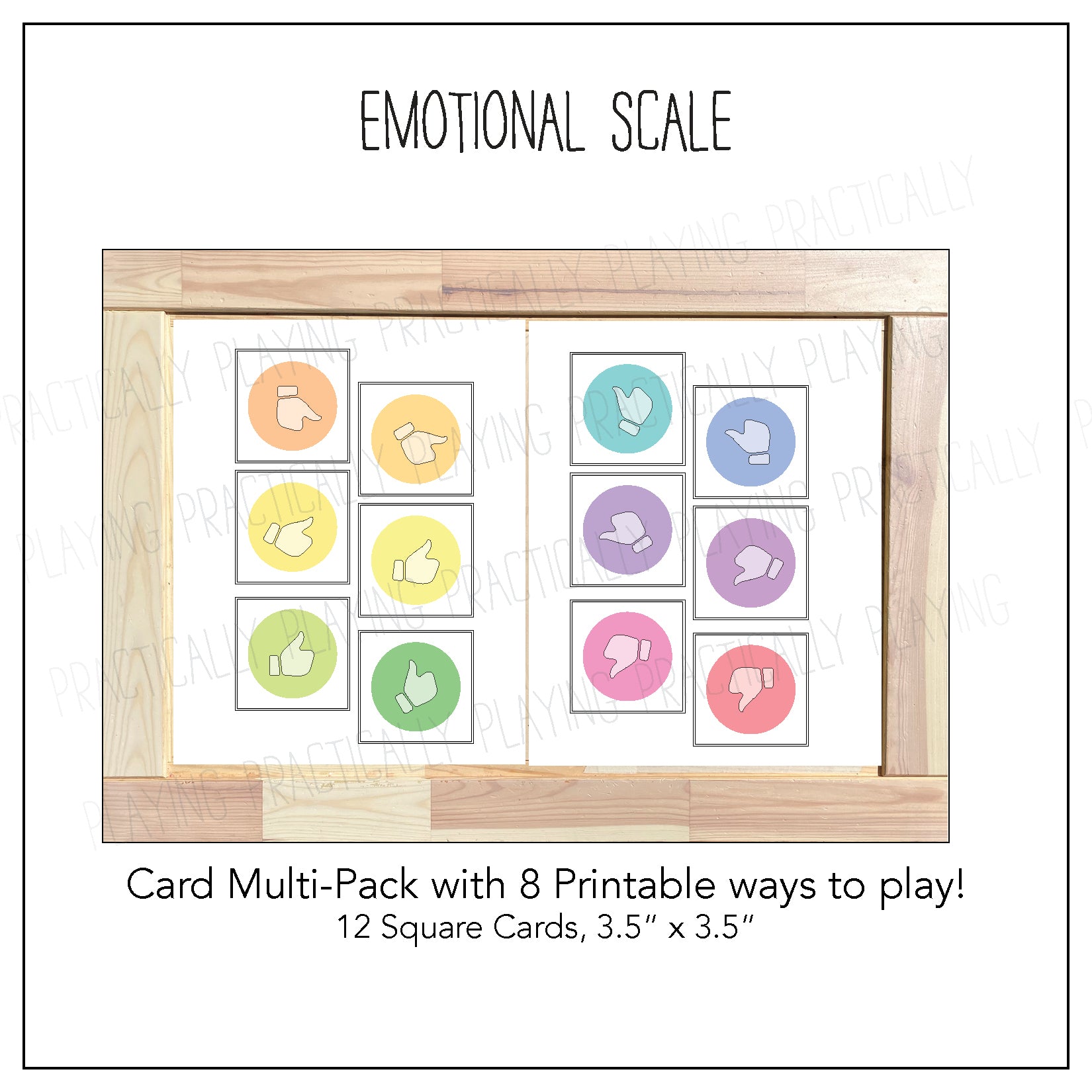 Emotional Scale Card Pack & Print and Fold Box B – Practically Playing