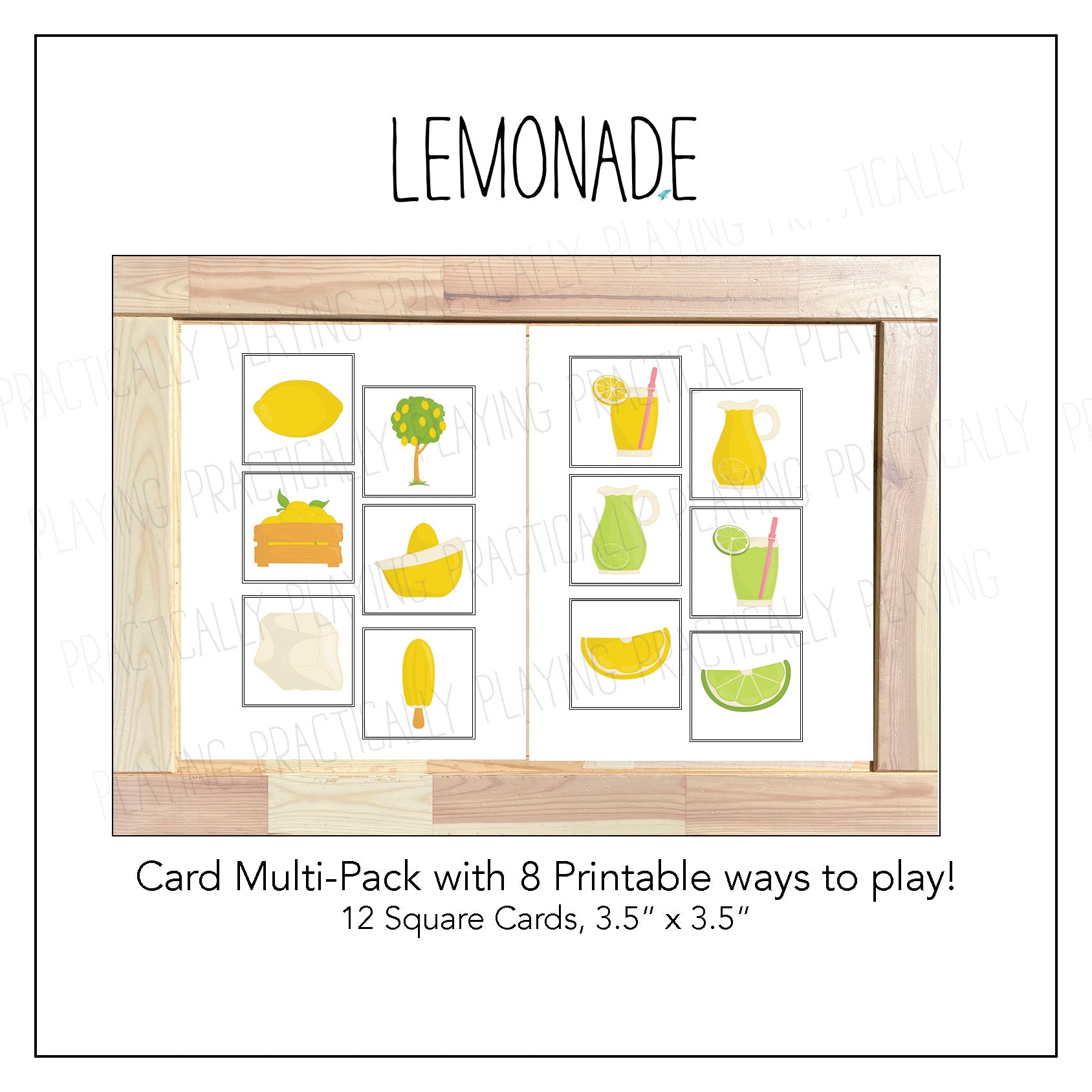 Lemonade Stand Card Pack & Print and Fold Box D – Practically Playing