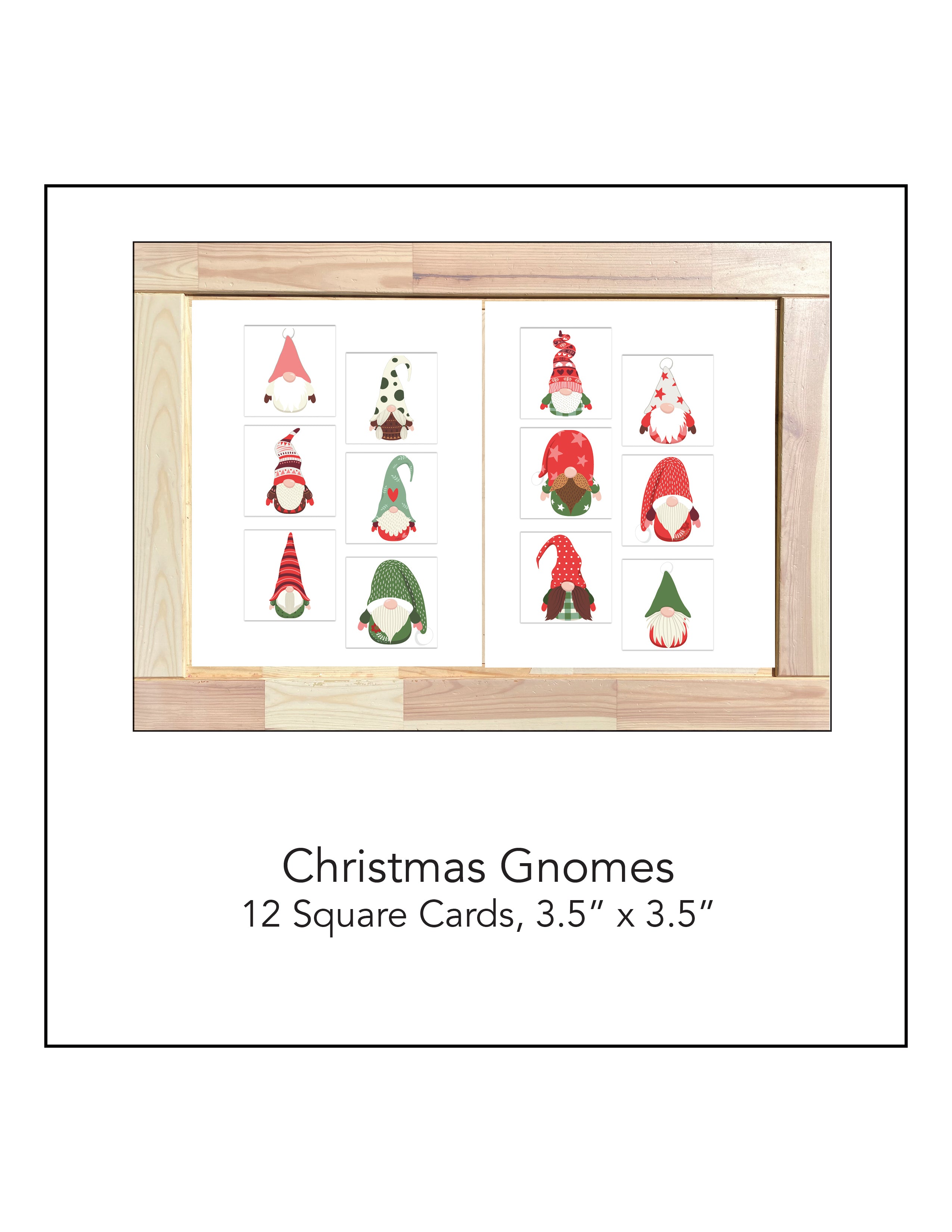 Winter Gnome Matching Cards, Color – Practically Playing