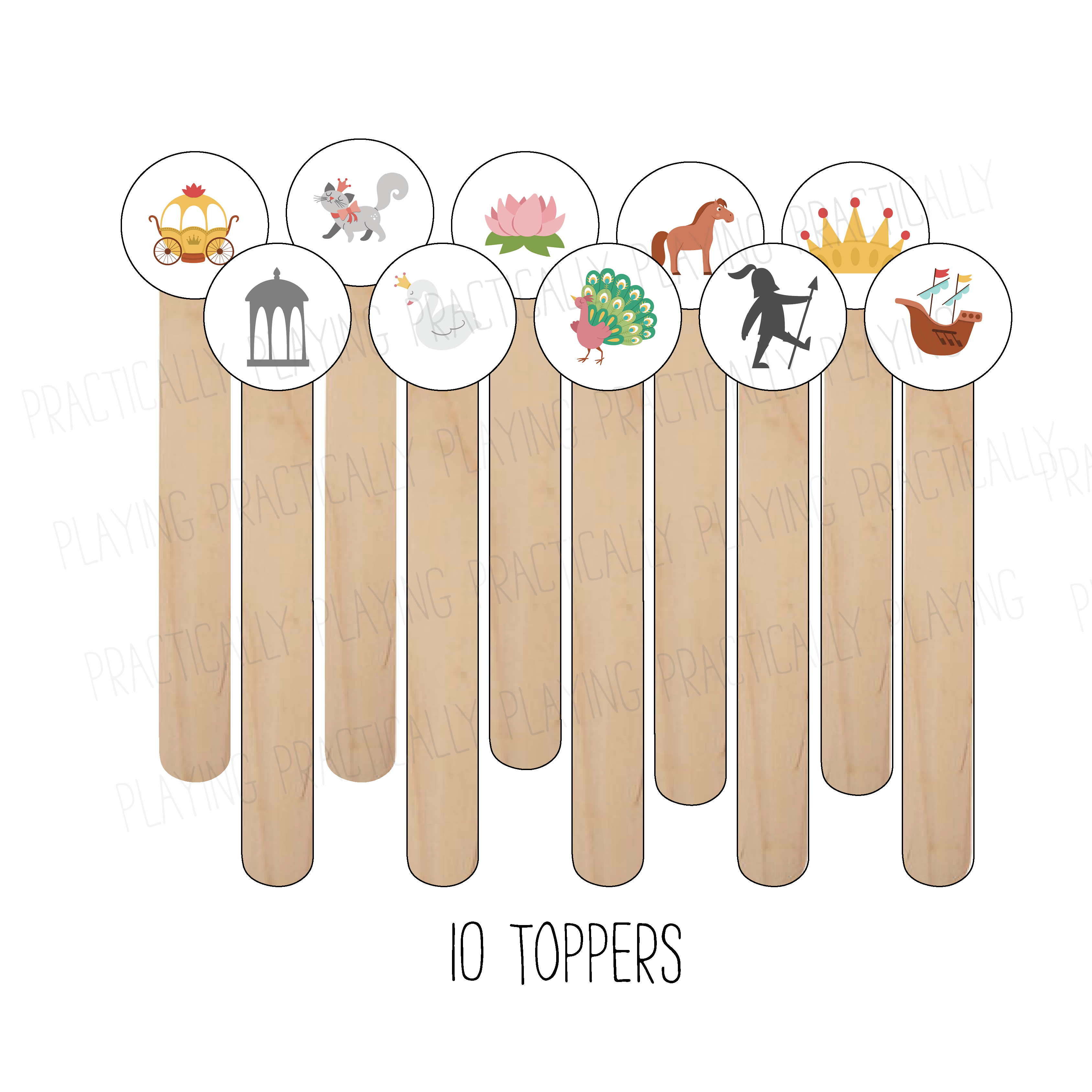 Kingdom Craft Stick Covers and Toppers – Practically Playing