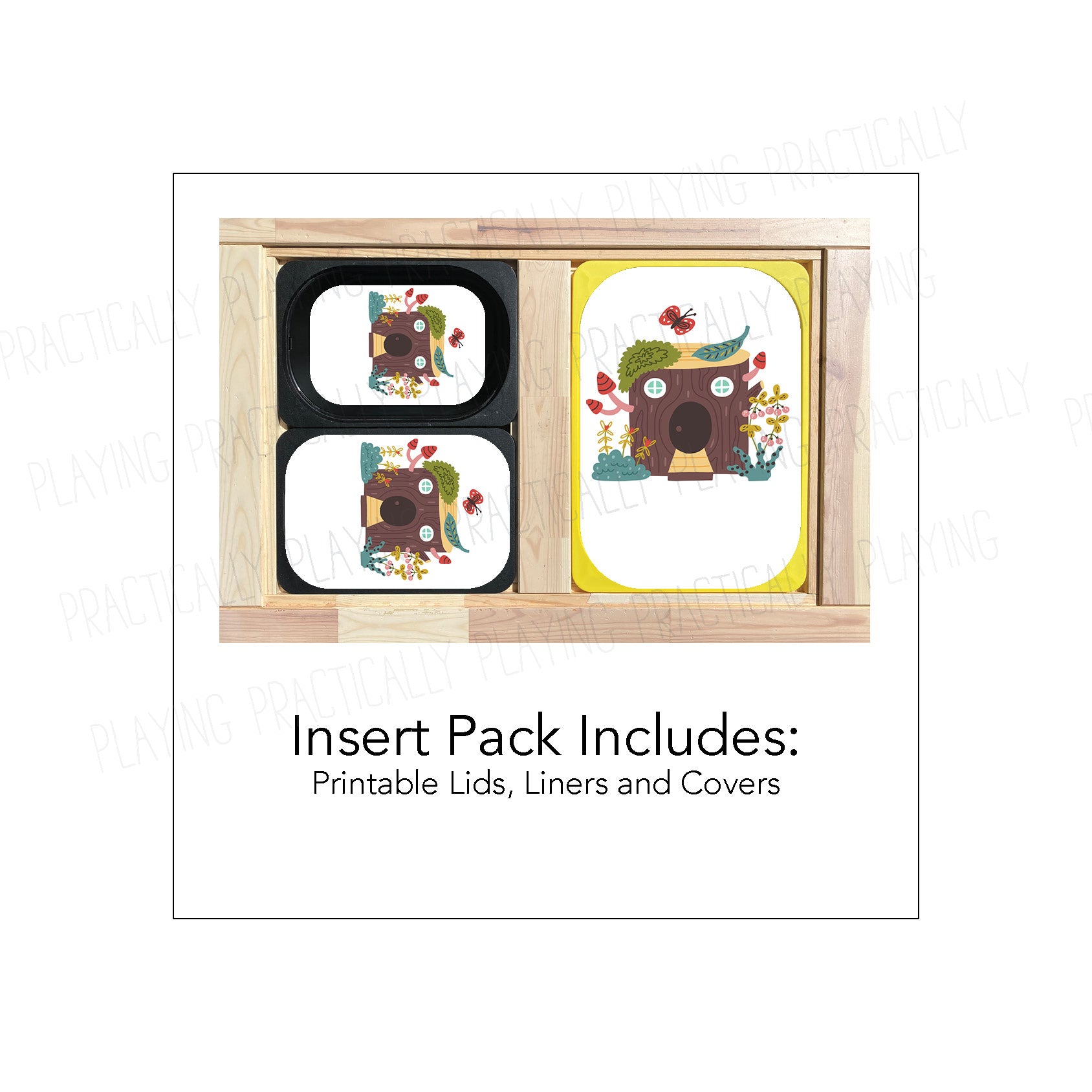 Fairy Houses Printable Insert Pack 1 – Practically Playing
