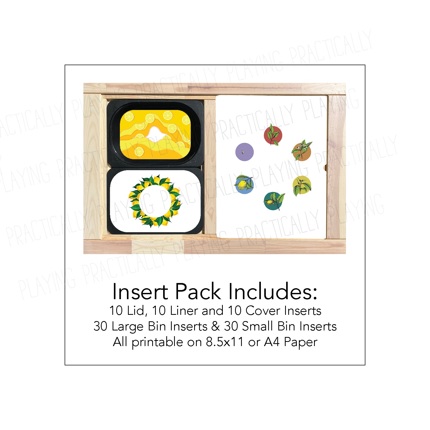 Lemonade Stand Printable Insert Pack – Practically Playing