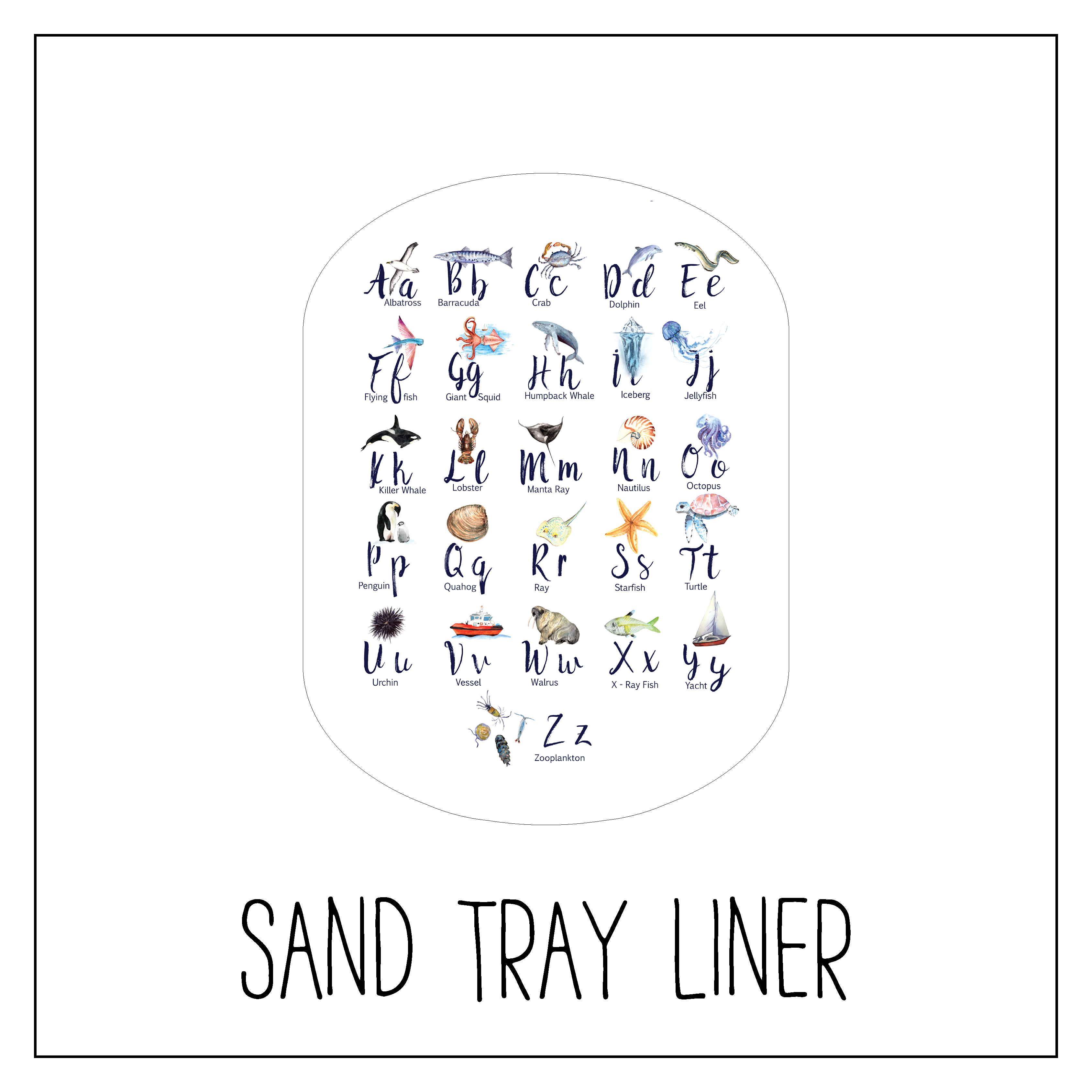 Ocean Alphabet Sand/Water Tray – Practically Playing