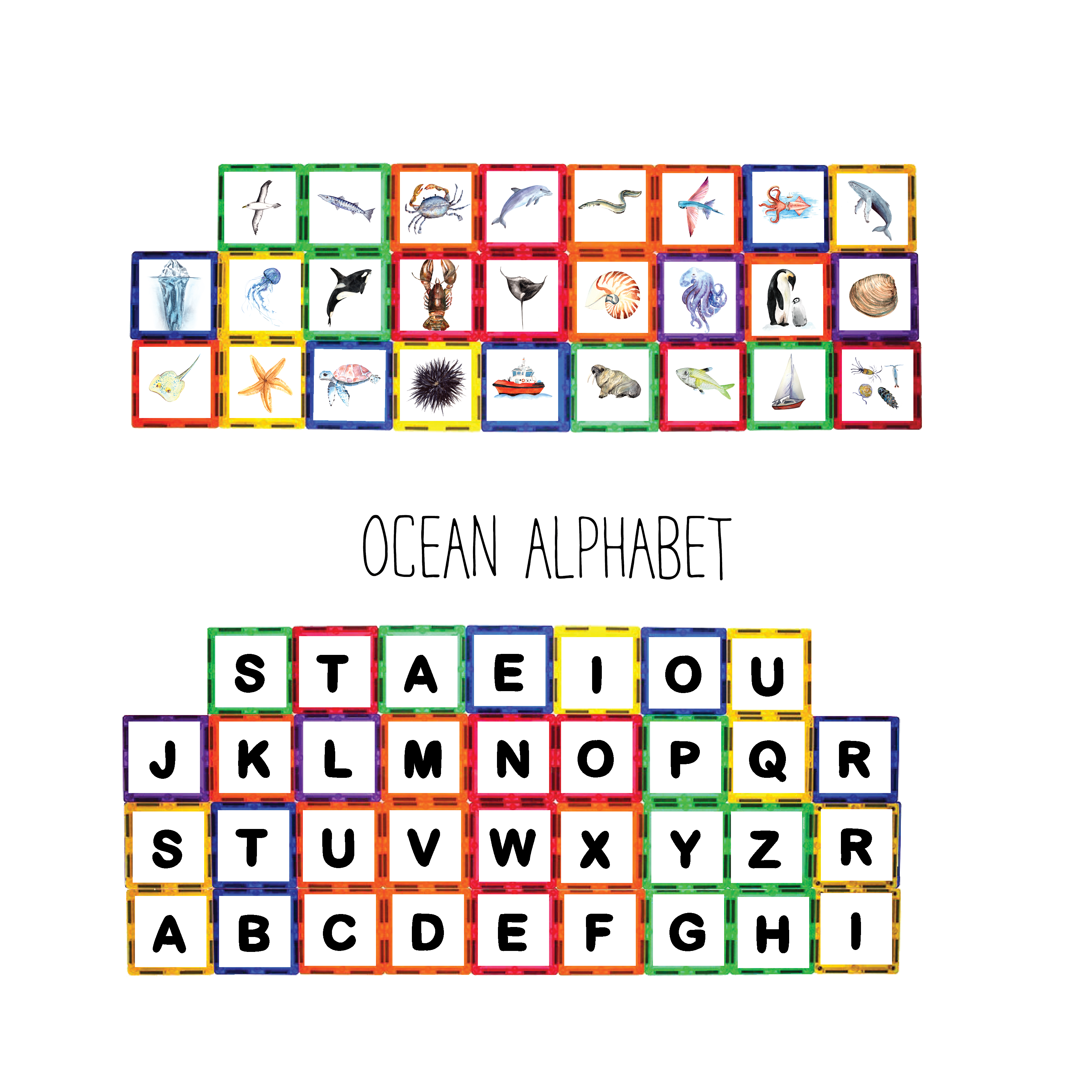 Ocean Alphabet Constructable – Practically Playing