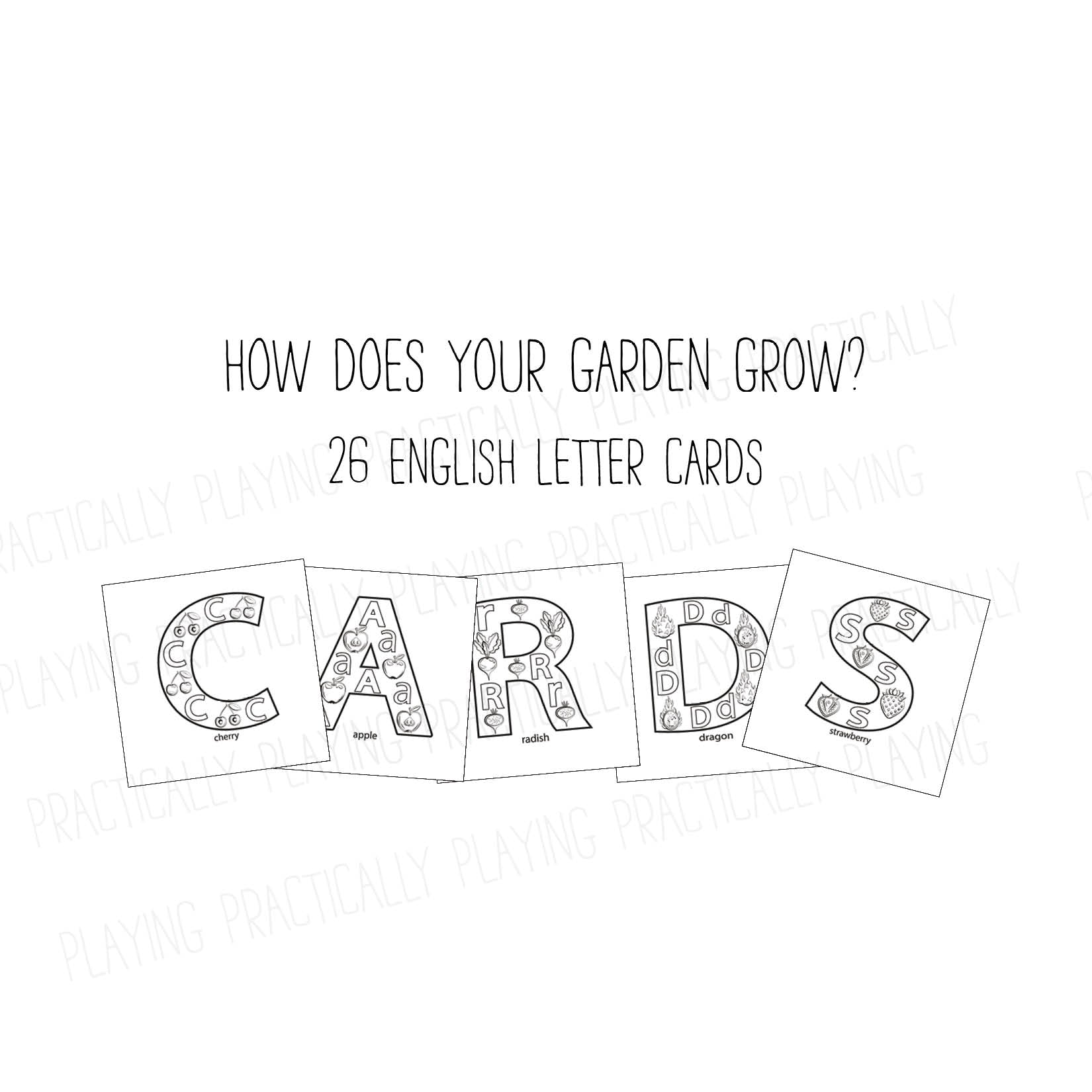Gardening Letter Pack – Practically Playing