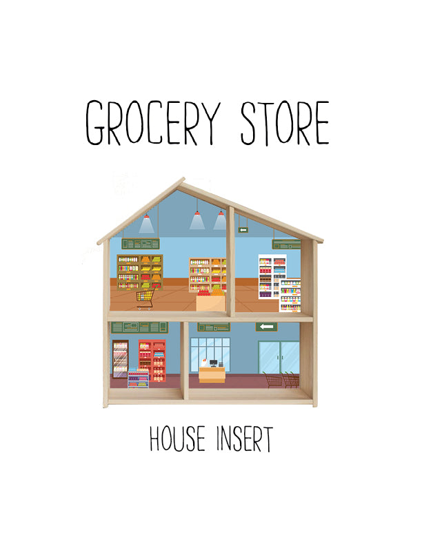 Grocery Store Flisat Dollhouse Printable Insert – Practically Playing
