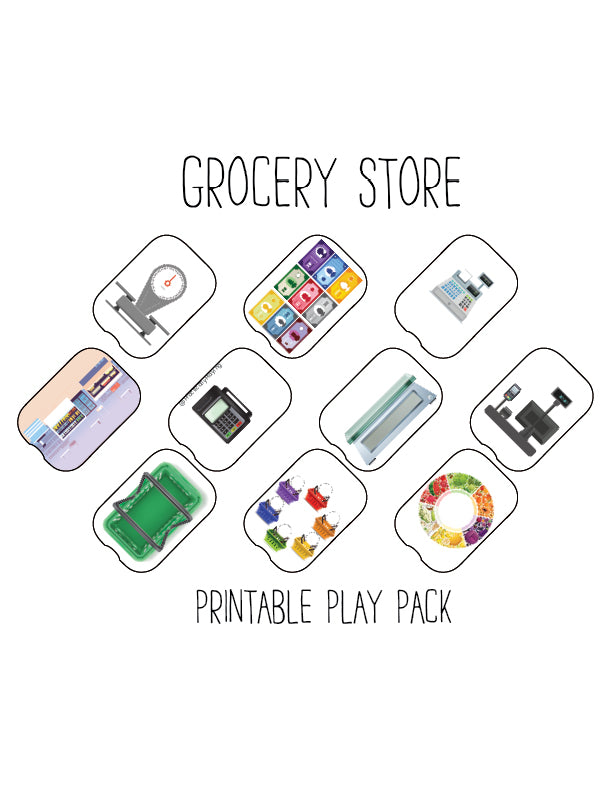 Grocery Store Printable Insert Pack – Practically Playing