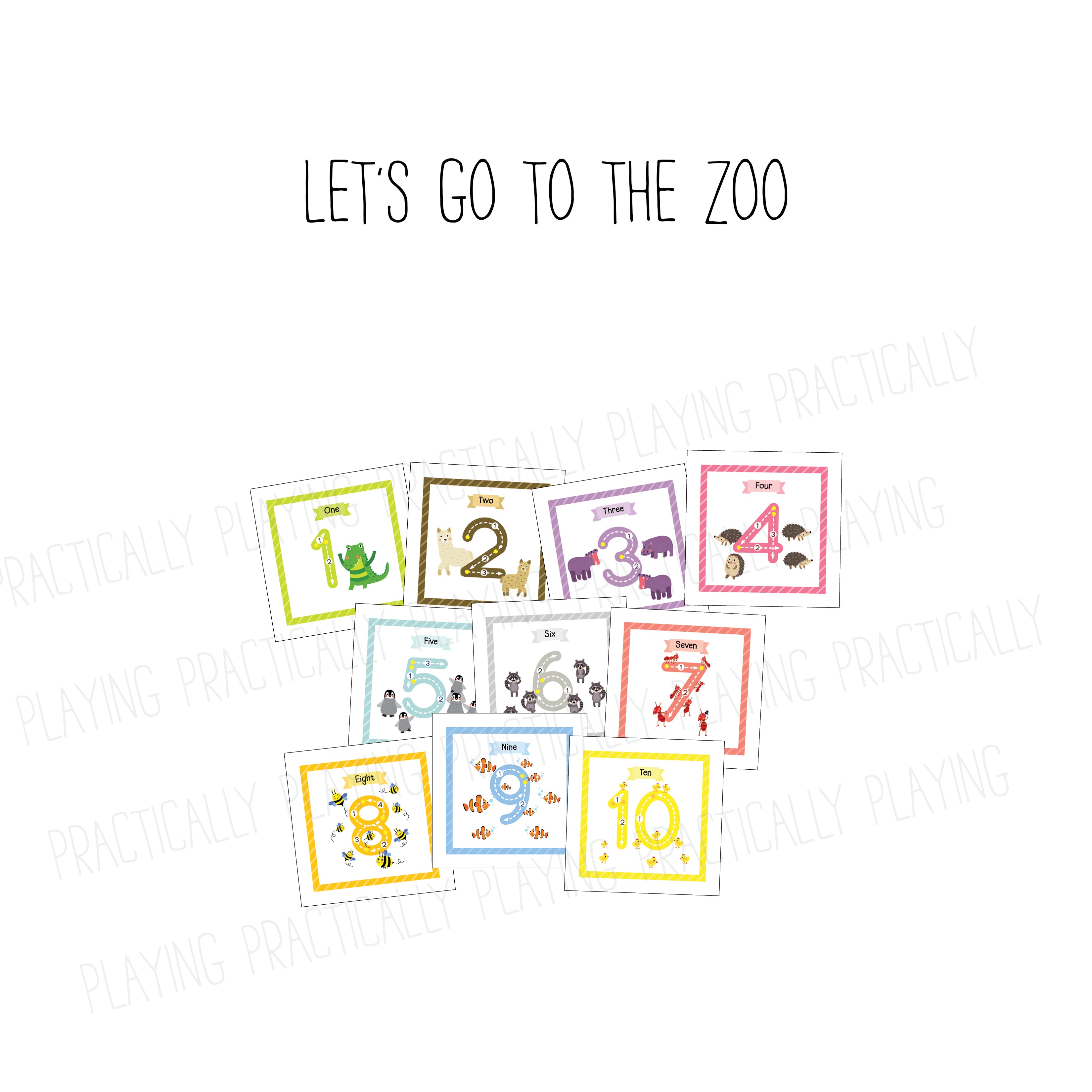 Let's Go to the Zoo Number Pack – Practically Playing