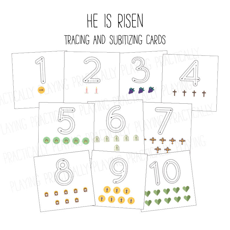 He Is Risen Number Pack – Practically Playing