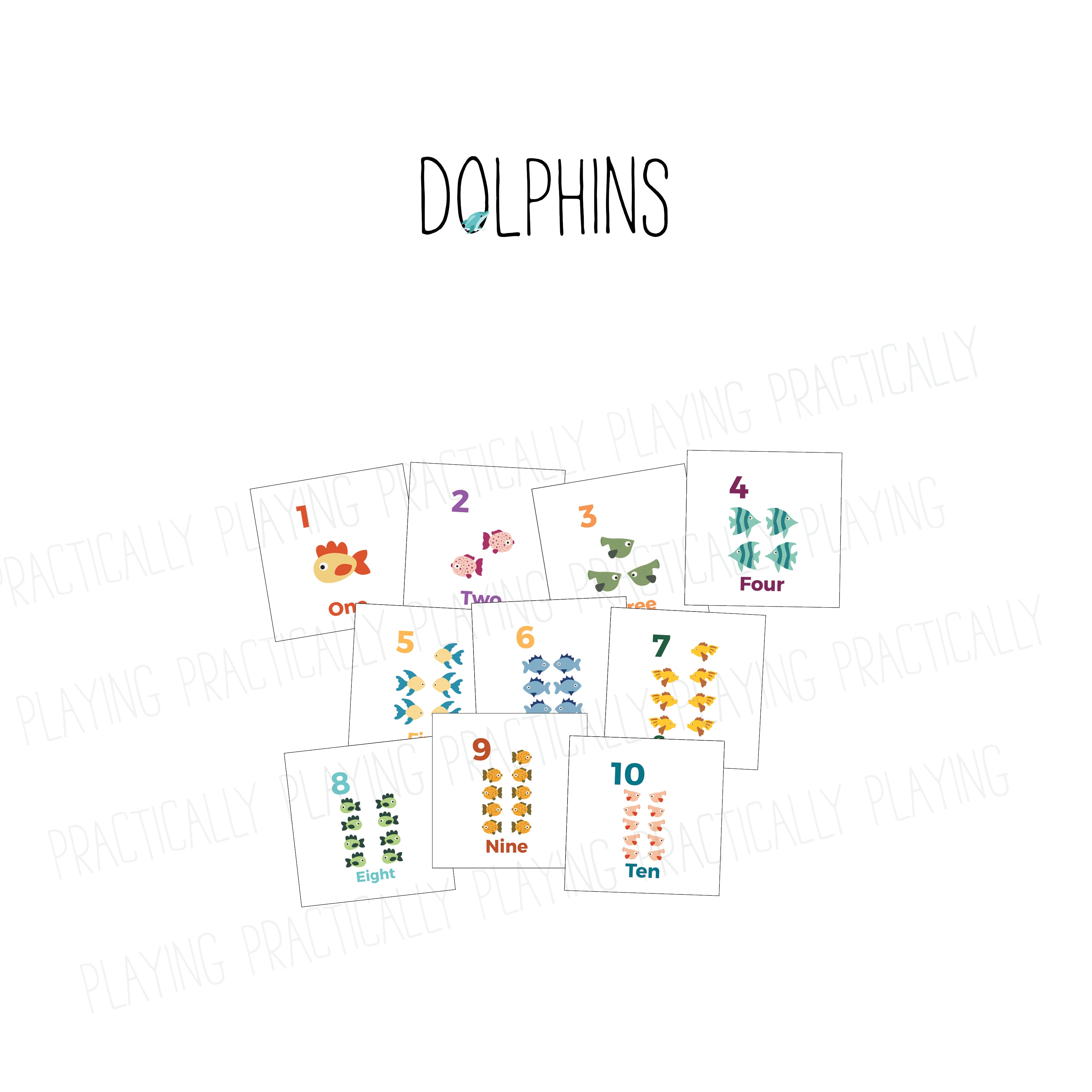 Dolphins Number Pack – Practically Playing