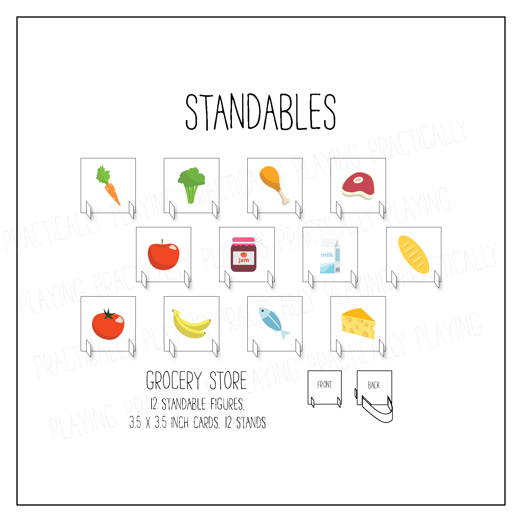 Grocery Store Standable Pack – Practically Playing