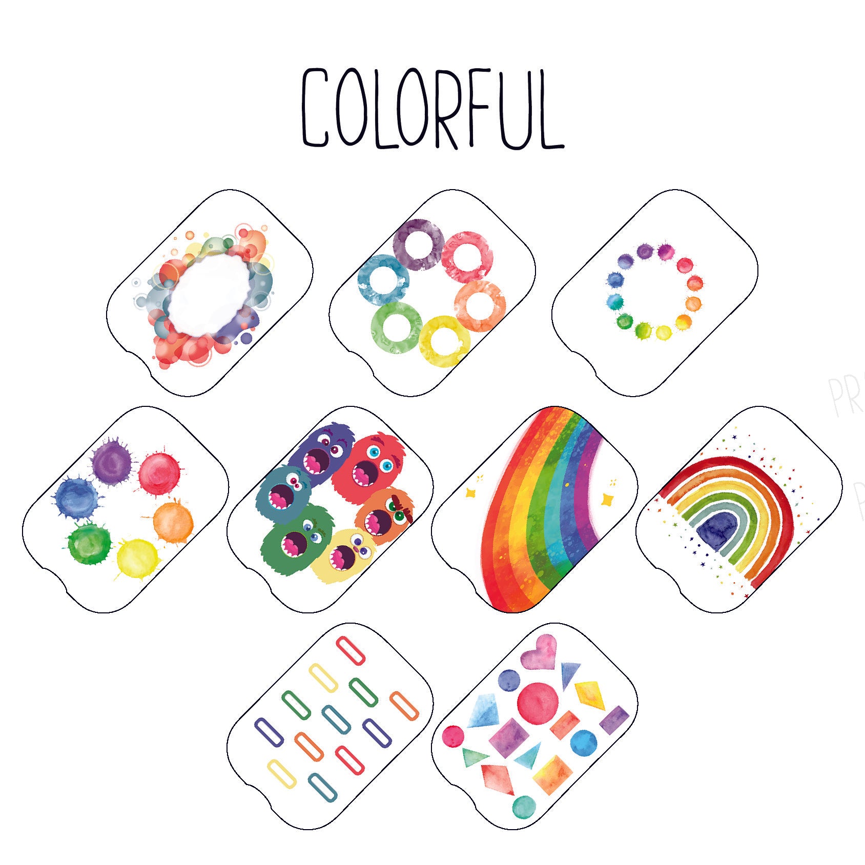 Colorful Printable Insert & PlayBoard Pack – Practically Playing