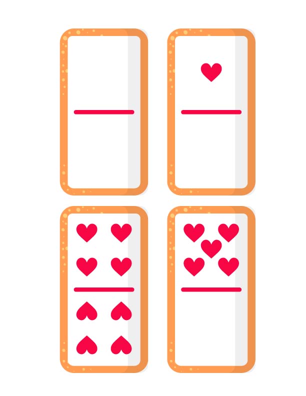 Valentines Heart Dominos – Practically Playing