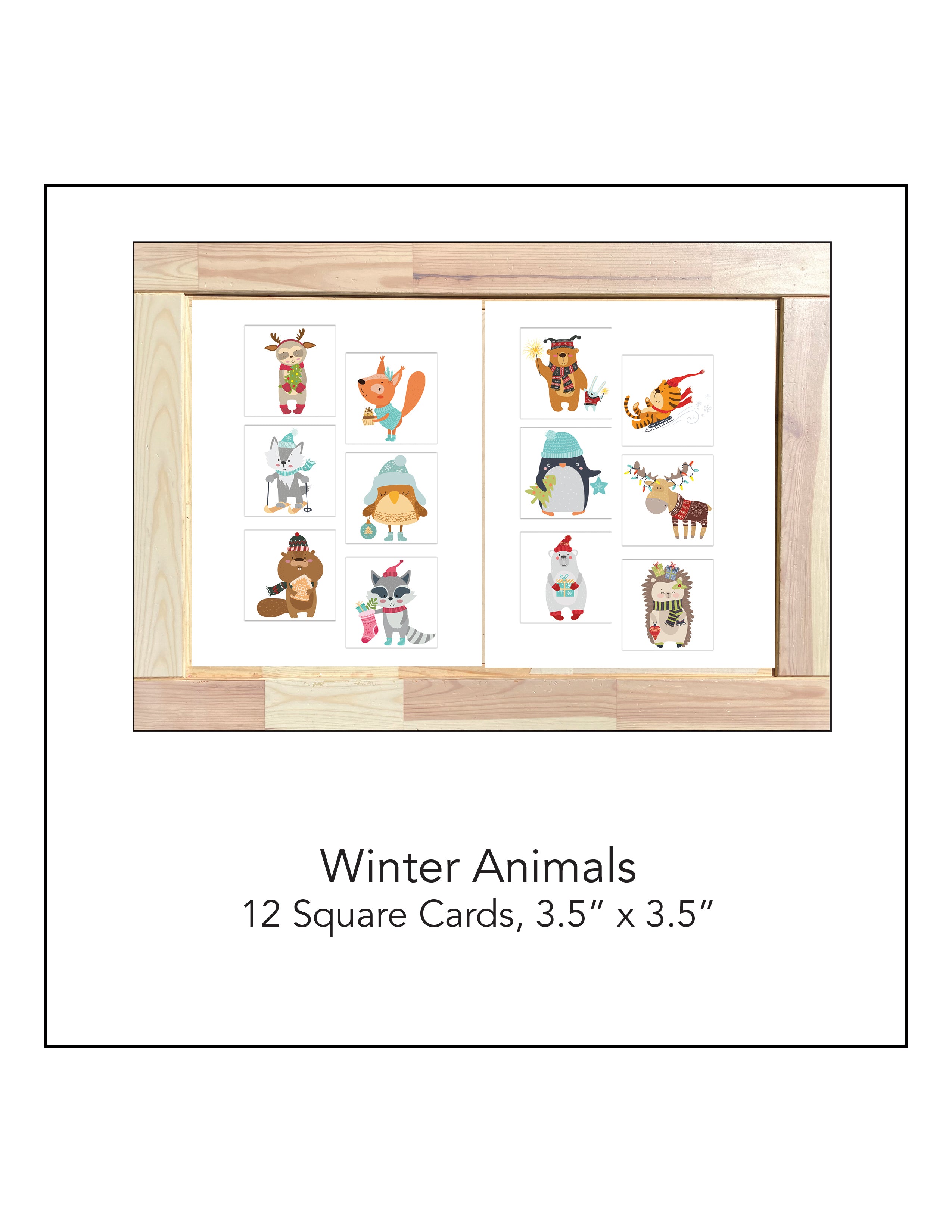 Winter Animals Matching Cards – Practically Playing