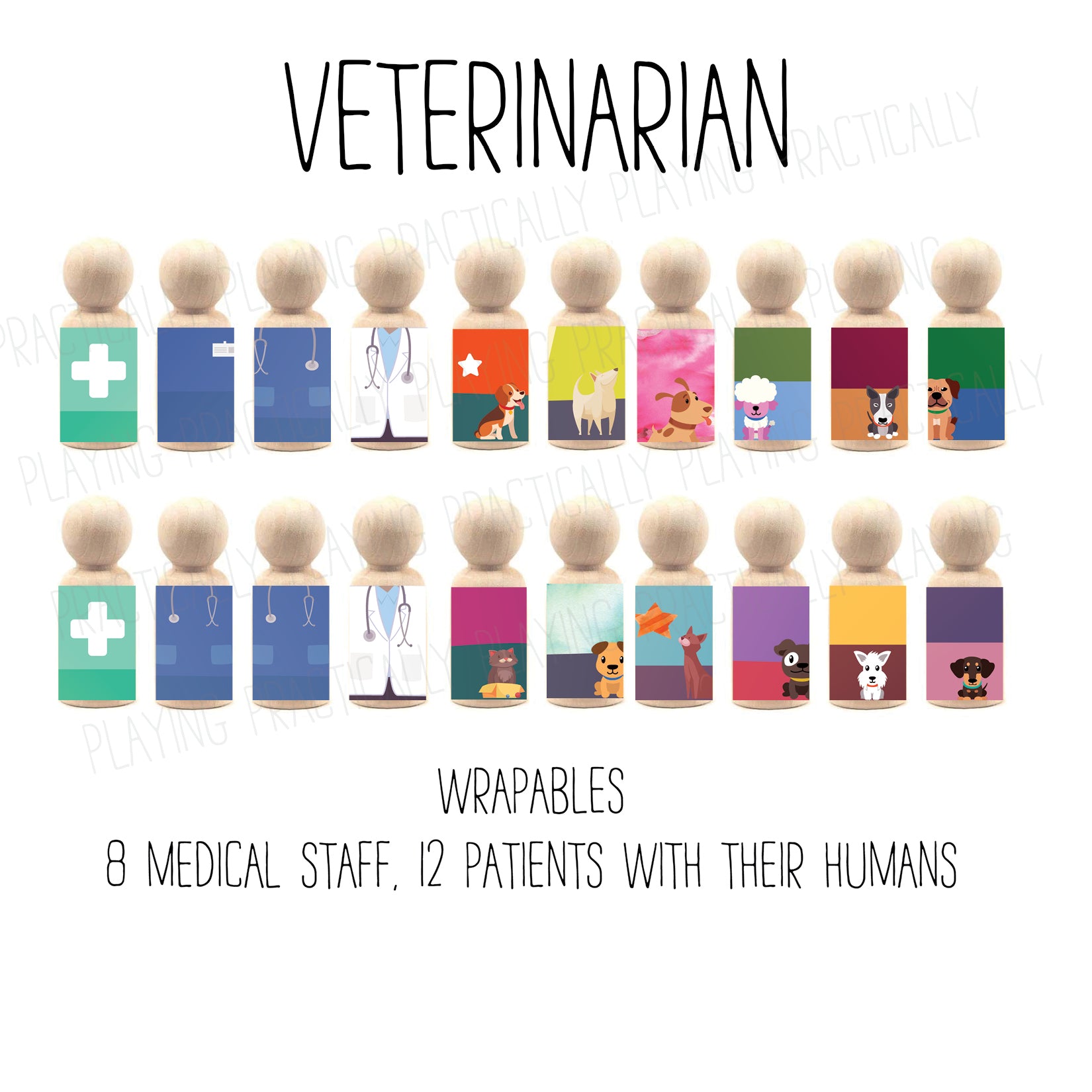 Vet Wrapable Peg Pack – Practically Playing