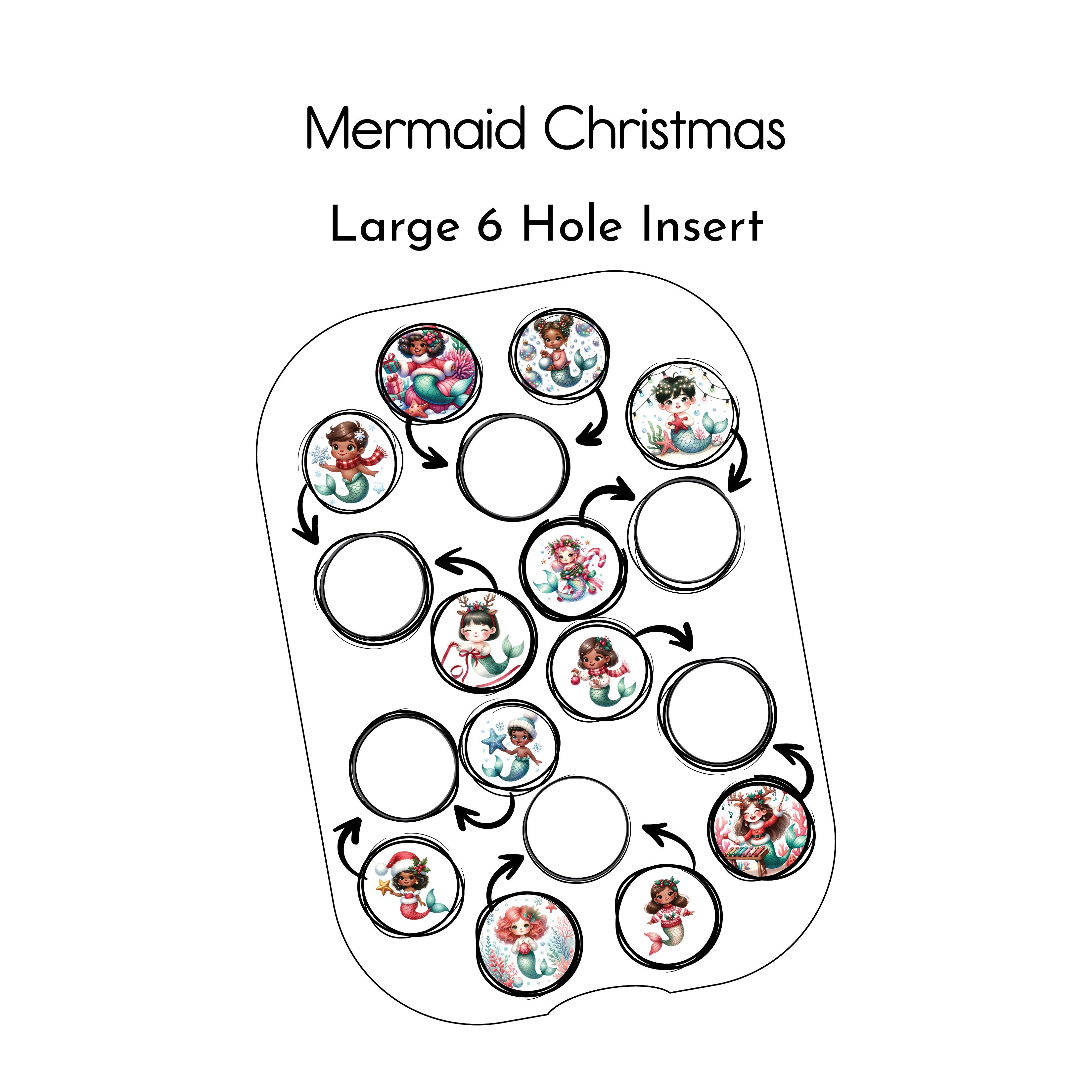 Mermaid Christmas Action Pack: Printable Inserts and Loose Parts – Practically Playing
