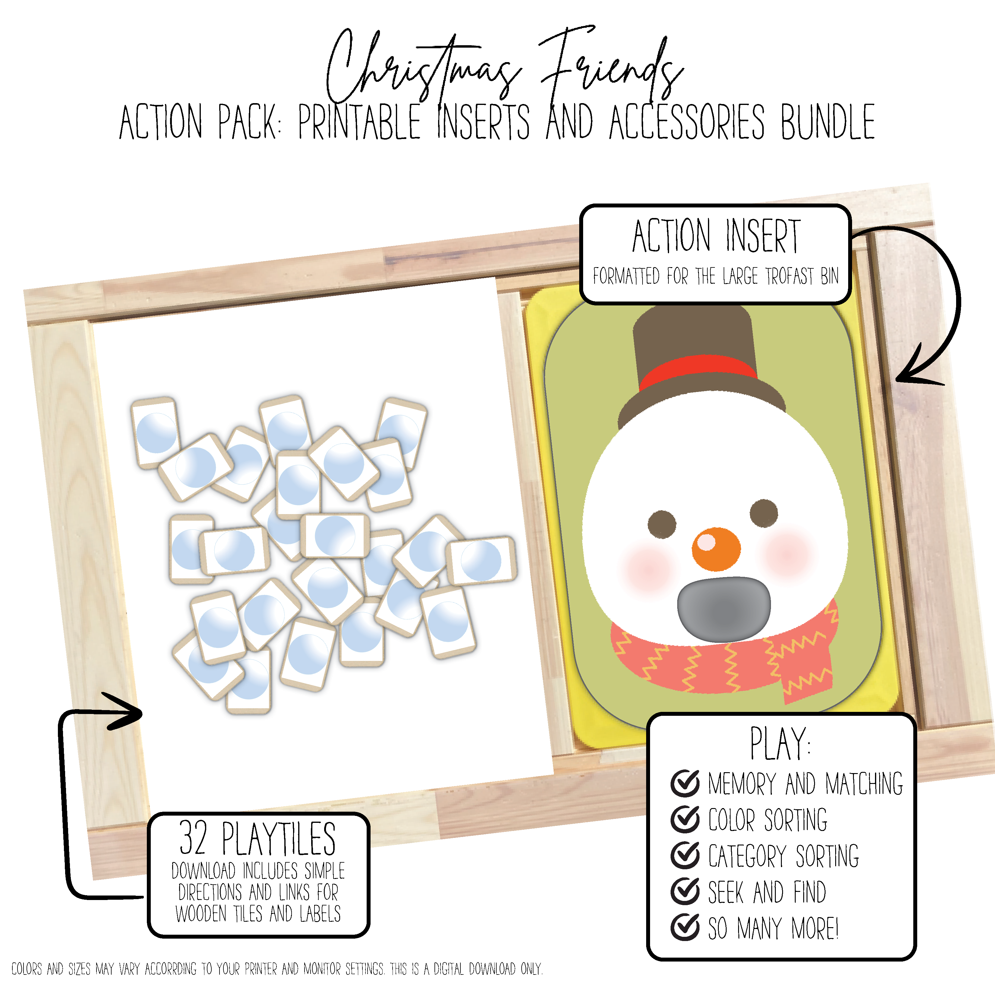 Christmas Friends- Feed a Snowman – Practically Playing