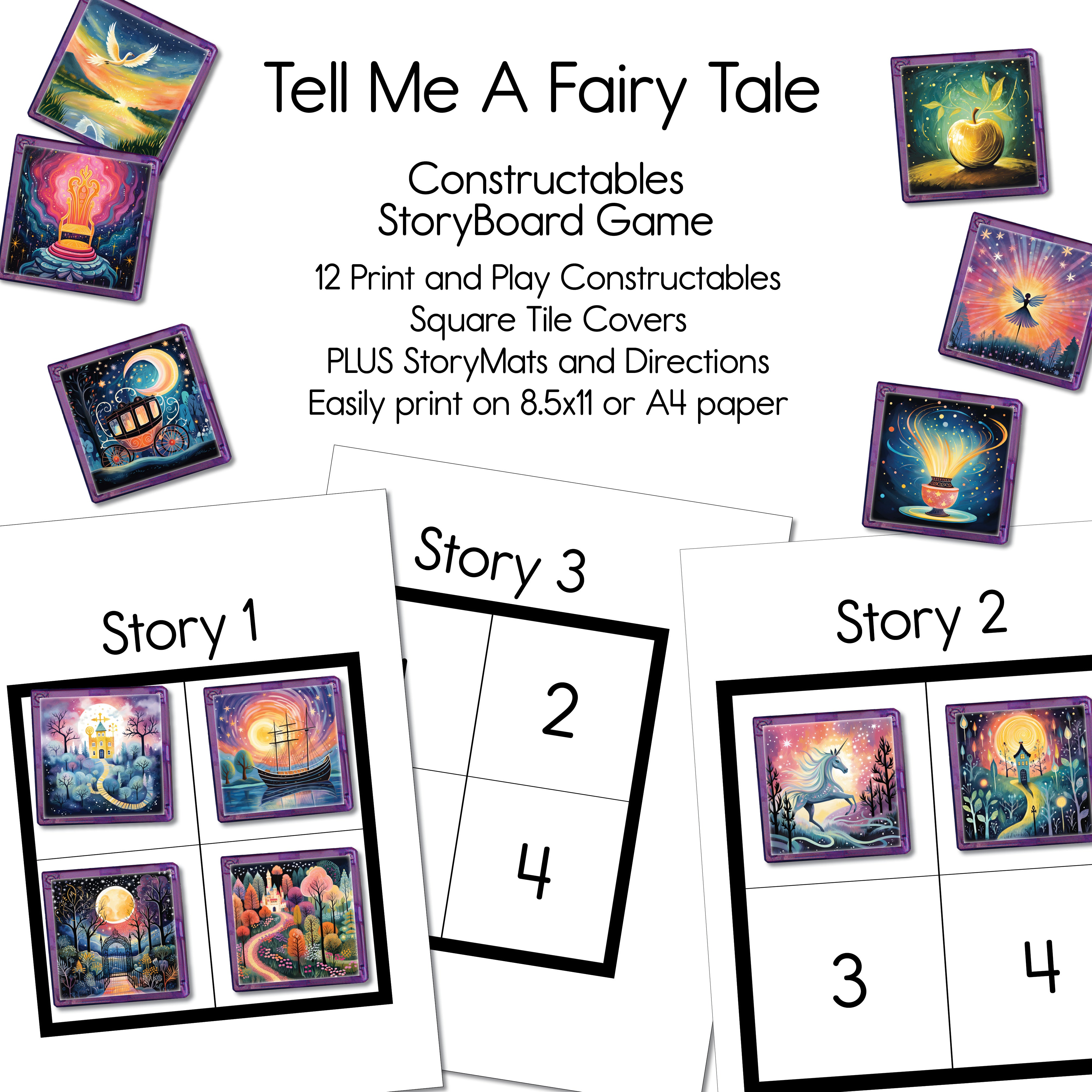Tell Me a Fairy Tale - Constructables StoryBoard Game – Practically Playing