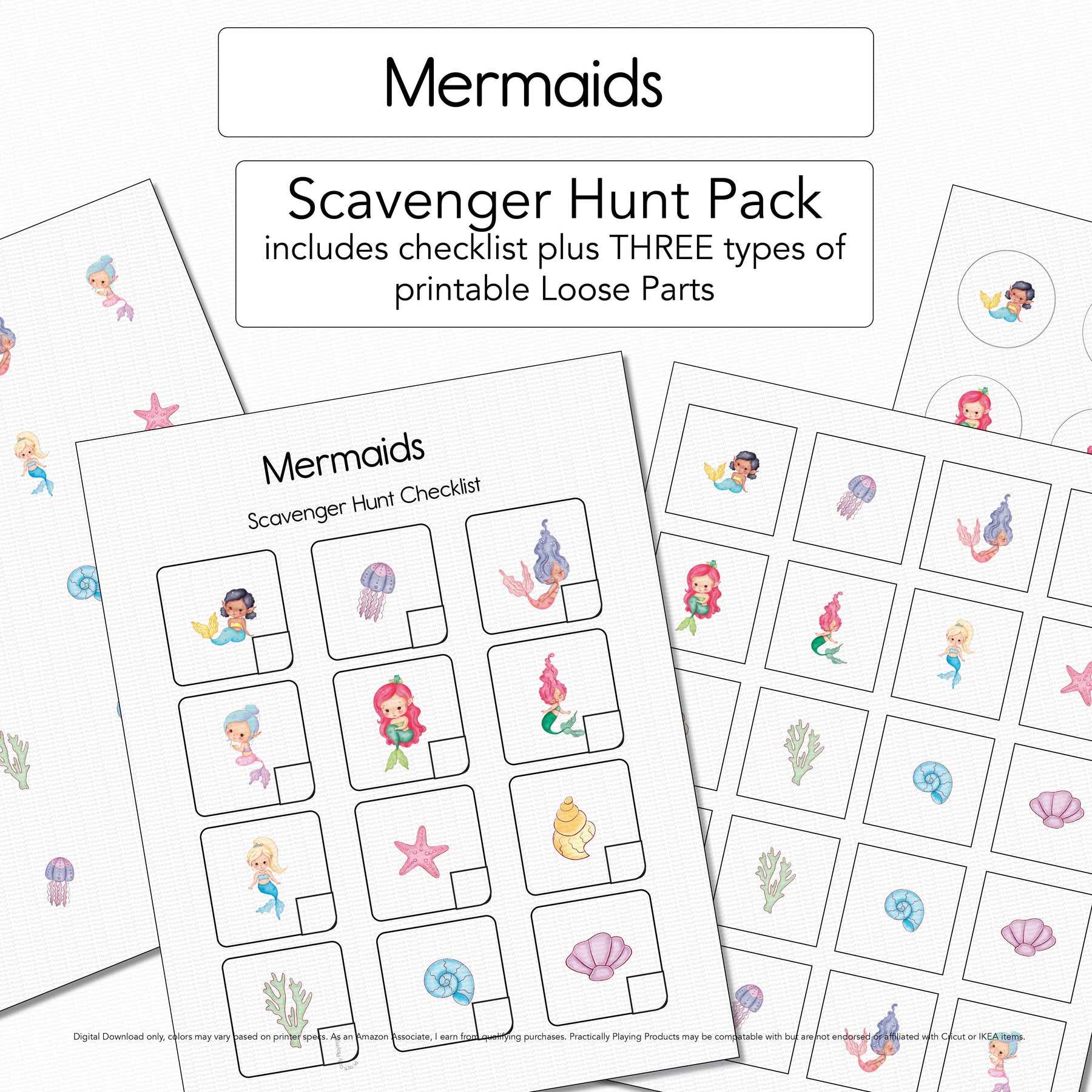 Mermaids - Scavenger Hunt – Practically Playing