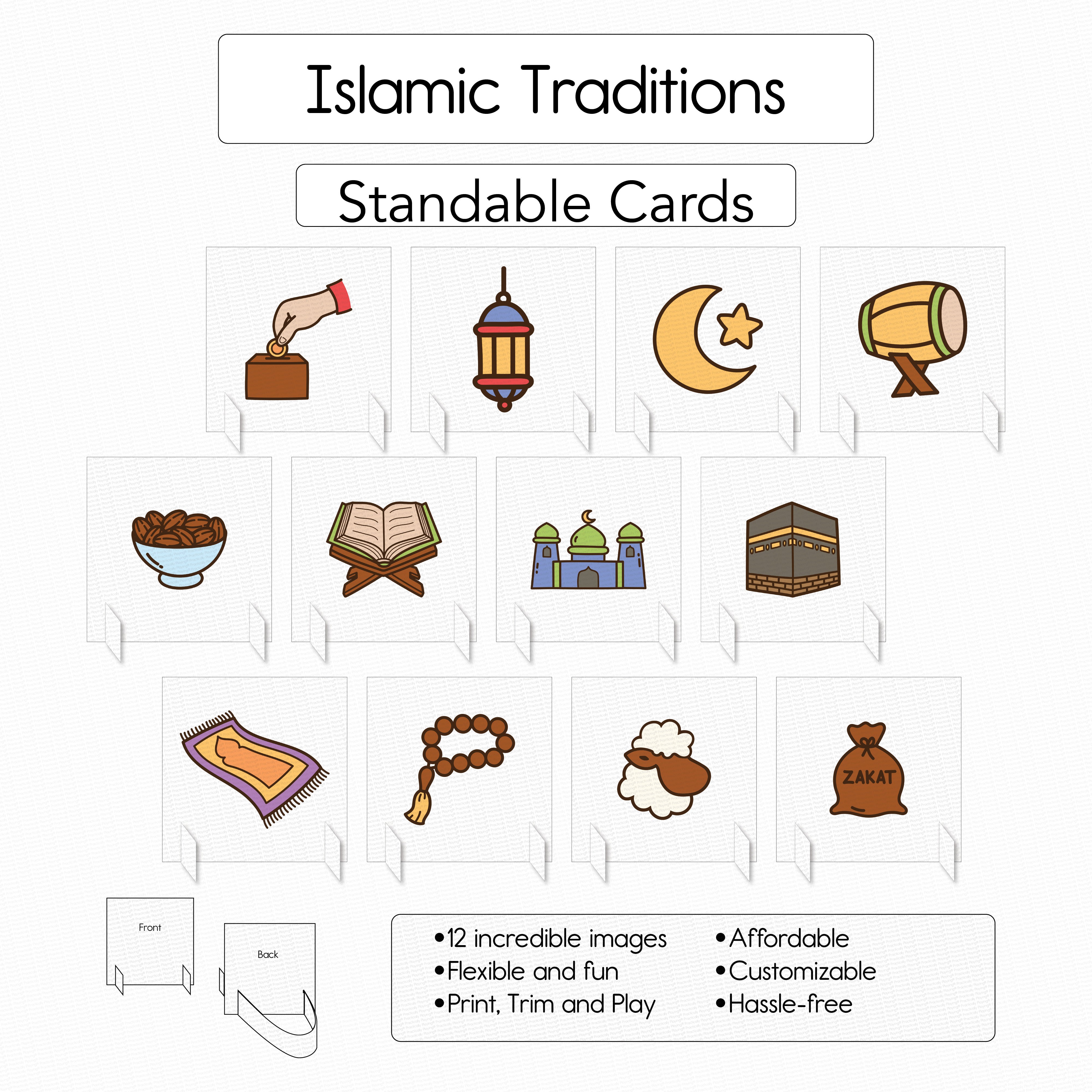 Islamic Traditions - Standable Cards – Practically Playing