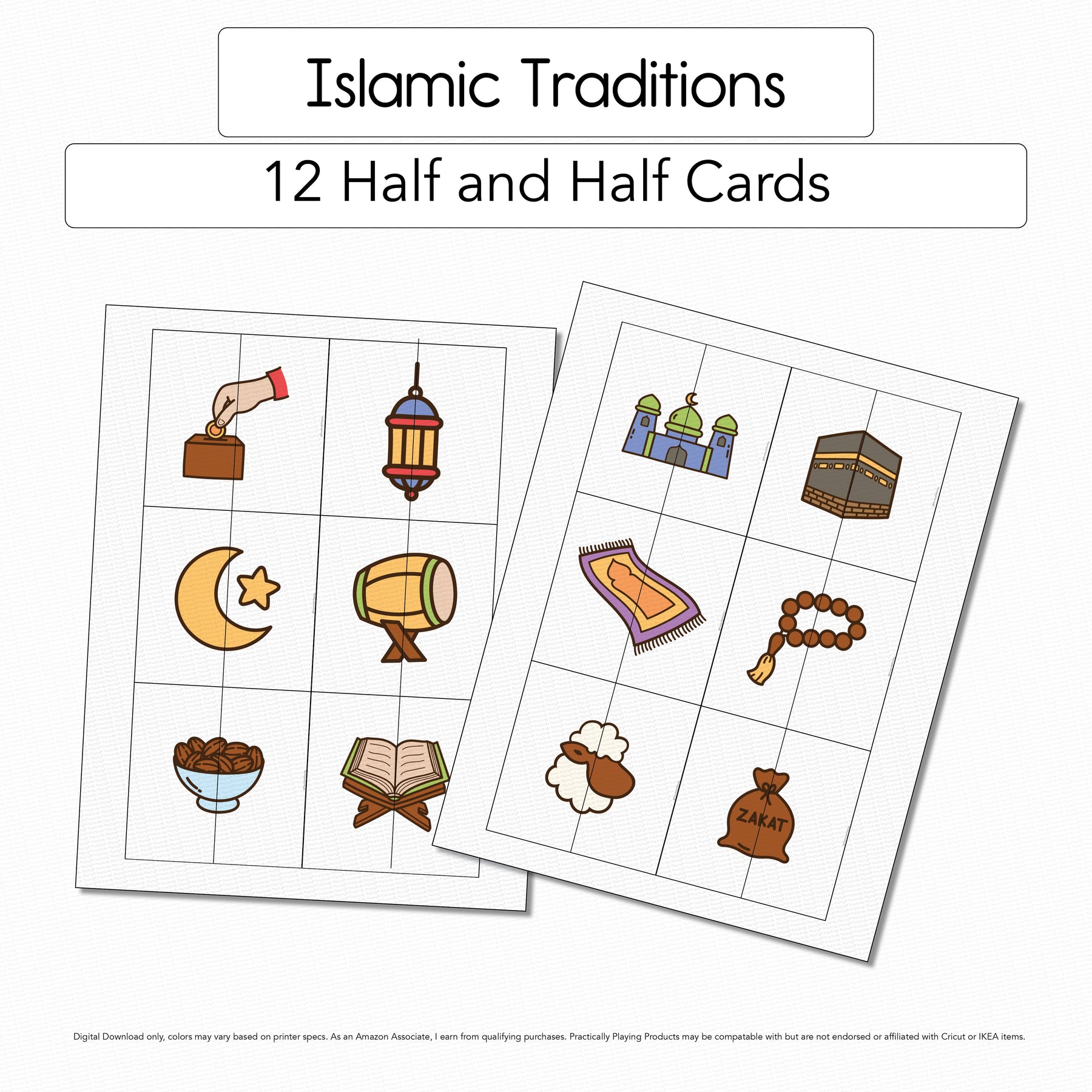 Islamic Traditions - Half and Half cards – Practically Playing
