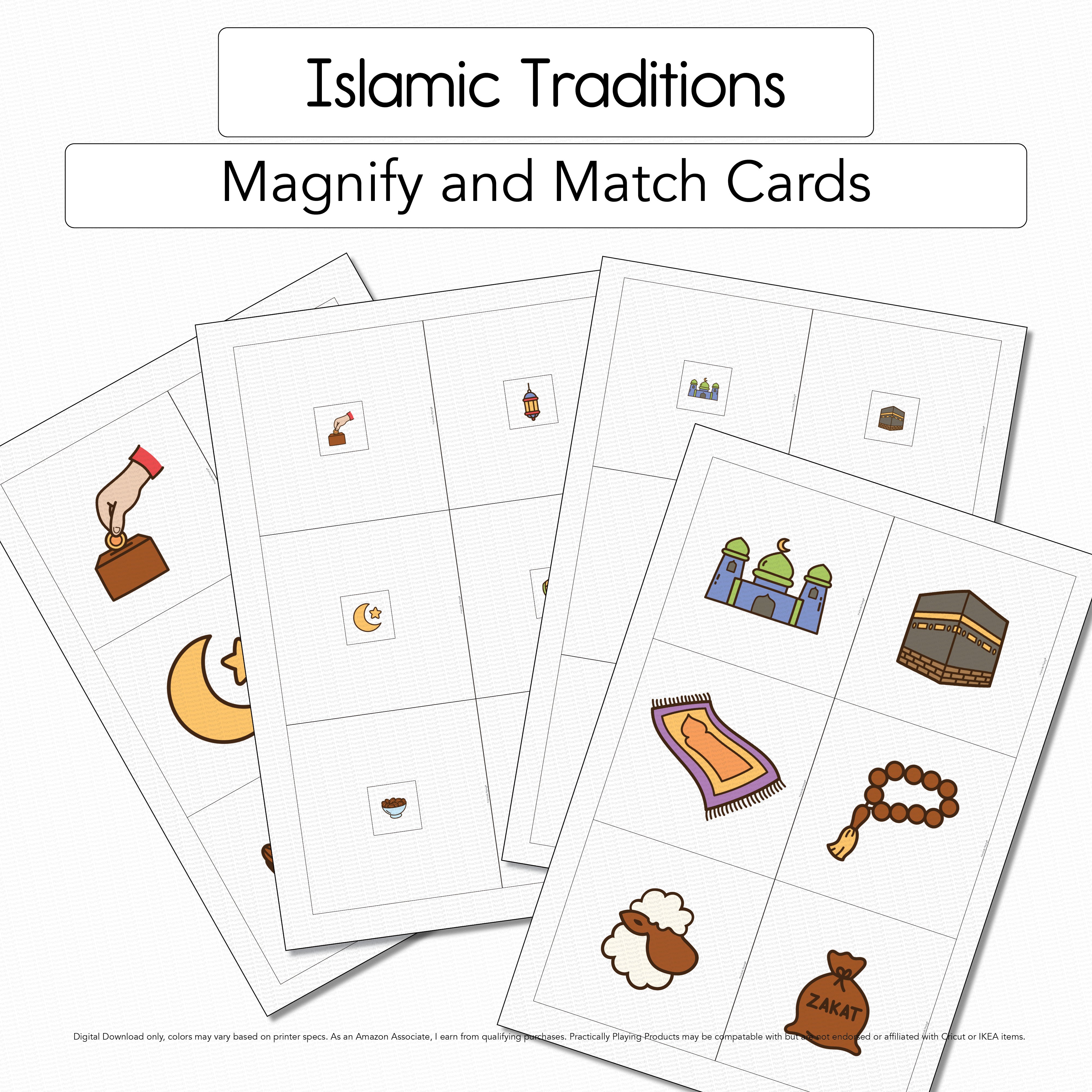 Islamic Traditions - Magnify and Match Cards – Practically Playing