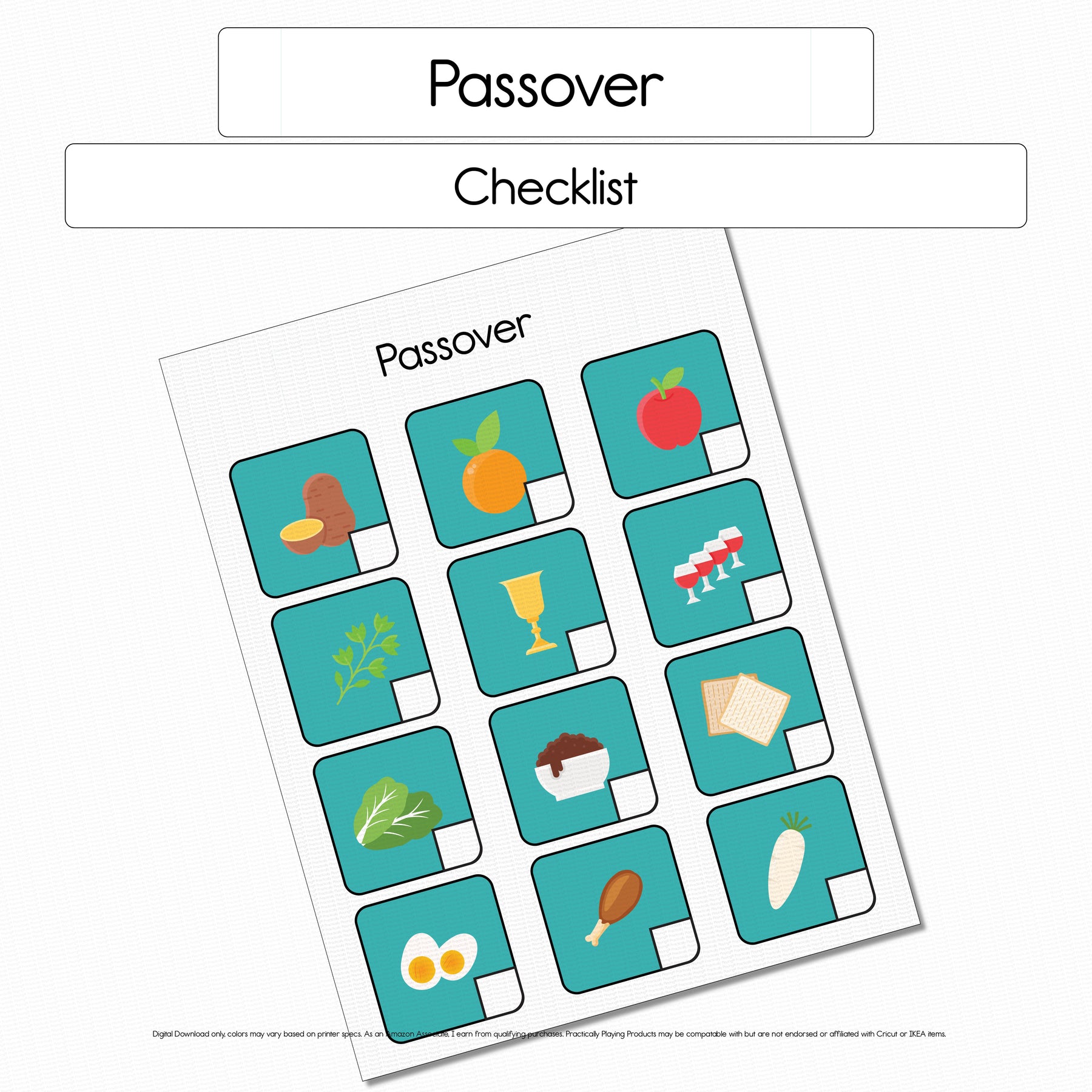 Passover - Checklist – Practically Playing