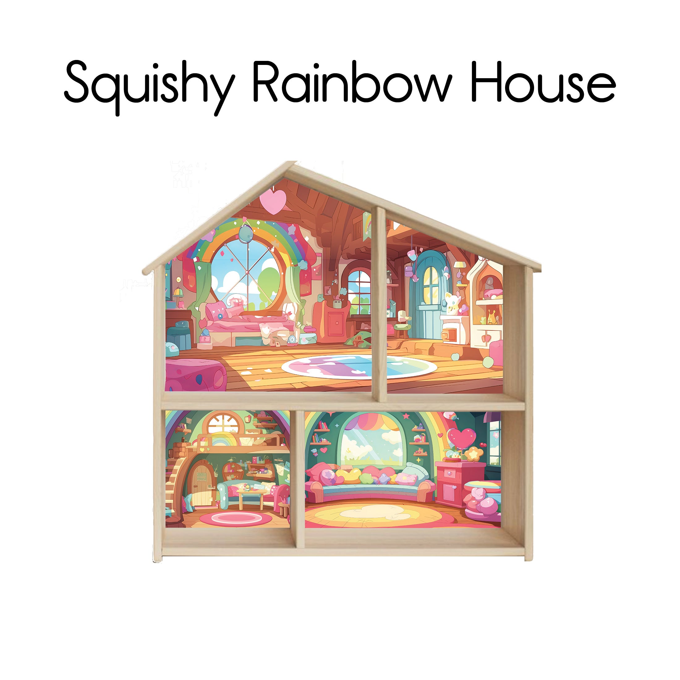 Squishy Rainbow House - House – Practically Playing