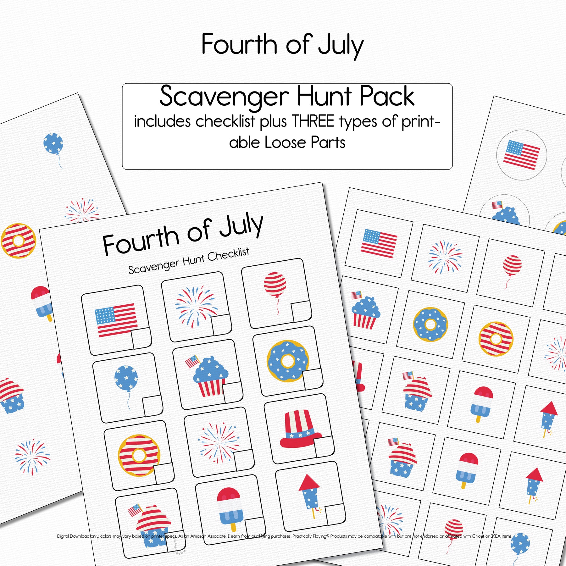Fourth of July - Scavenger Hunt – Practically Playing